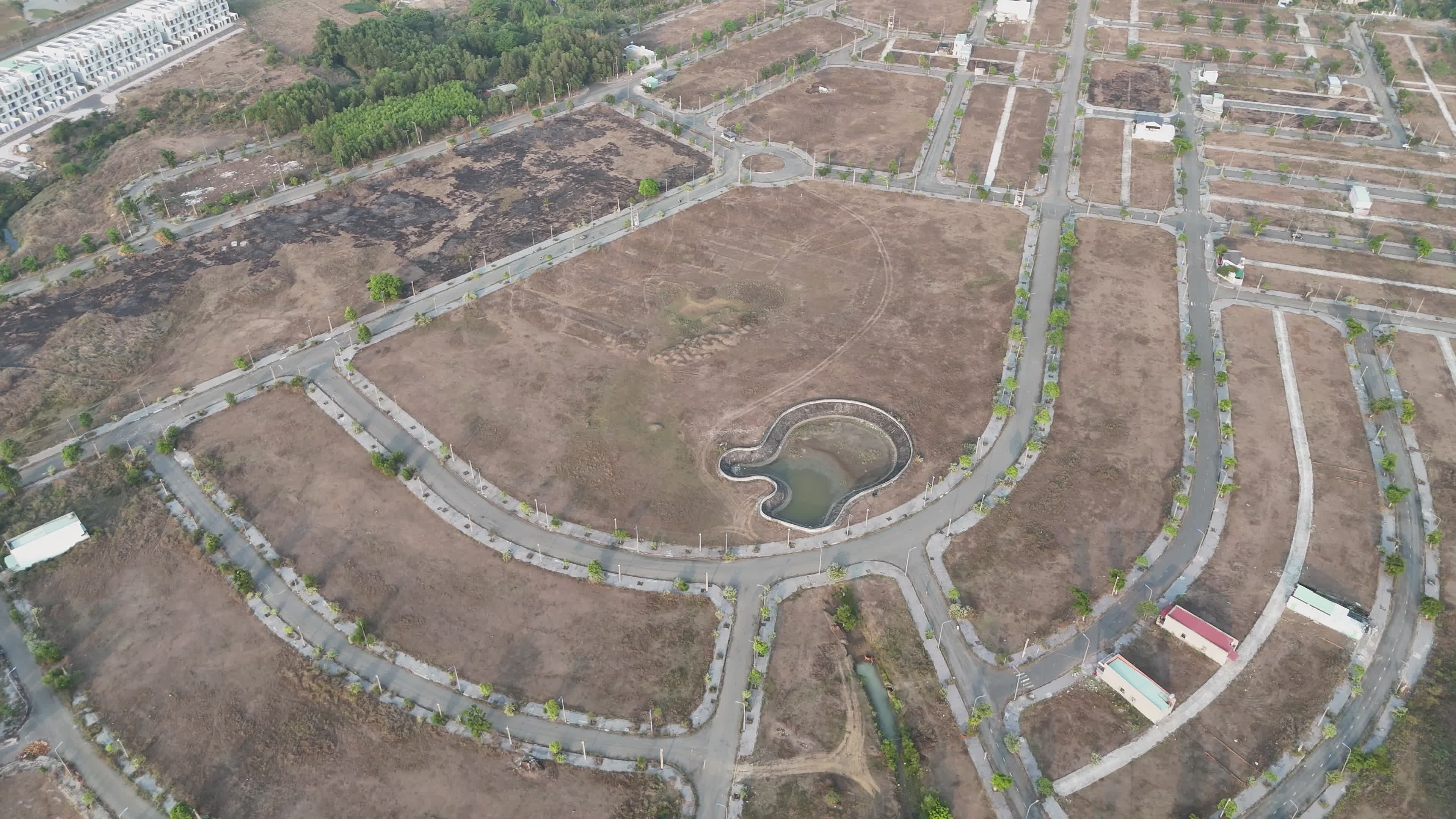 Aerial Perspective of Suburban Development Layout Free Stock Video ...