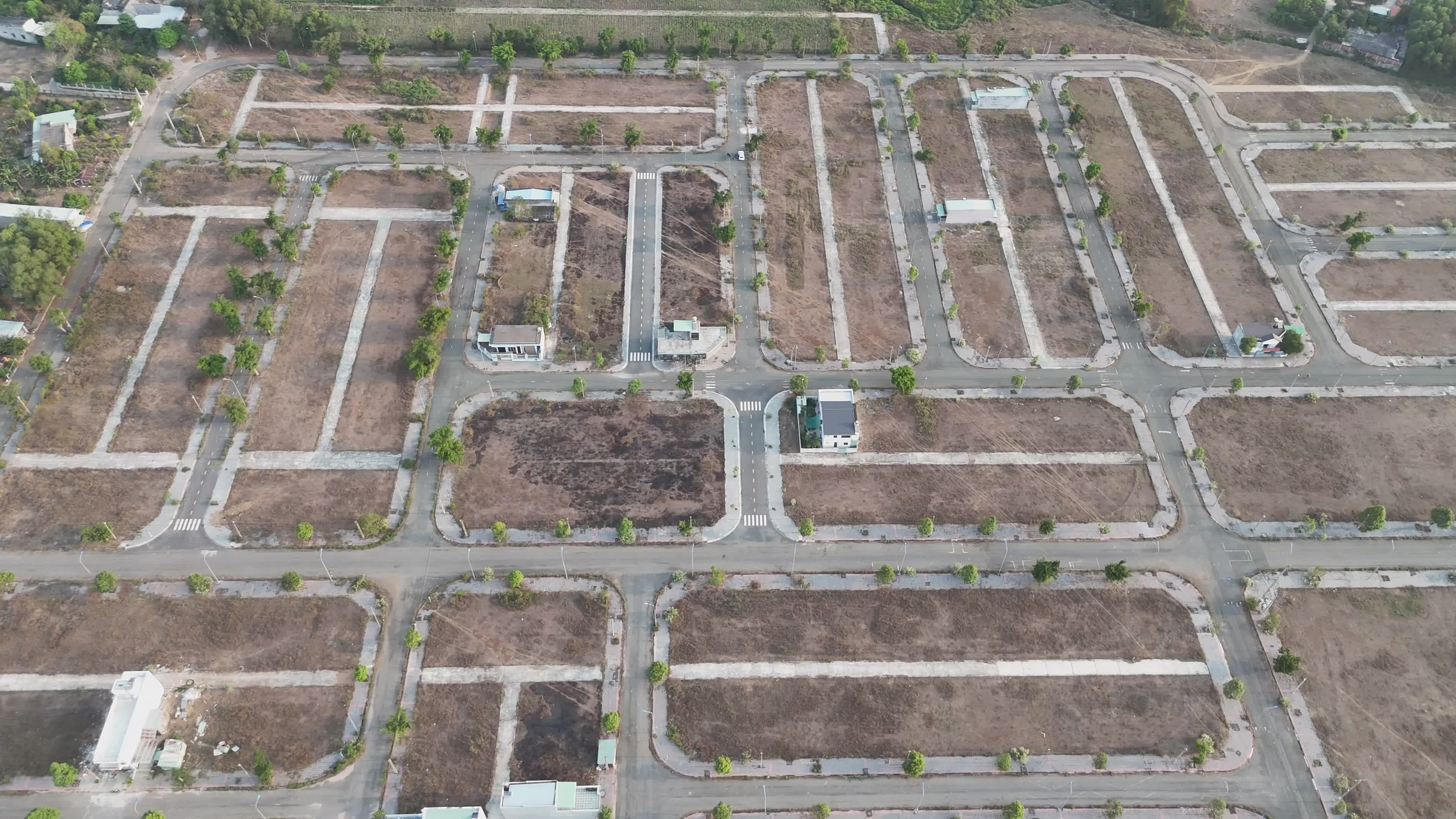 Aerial View of Development Property Ready for Construction Free Stock ...