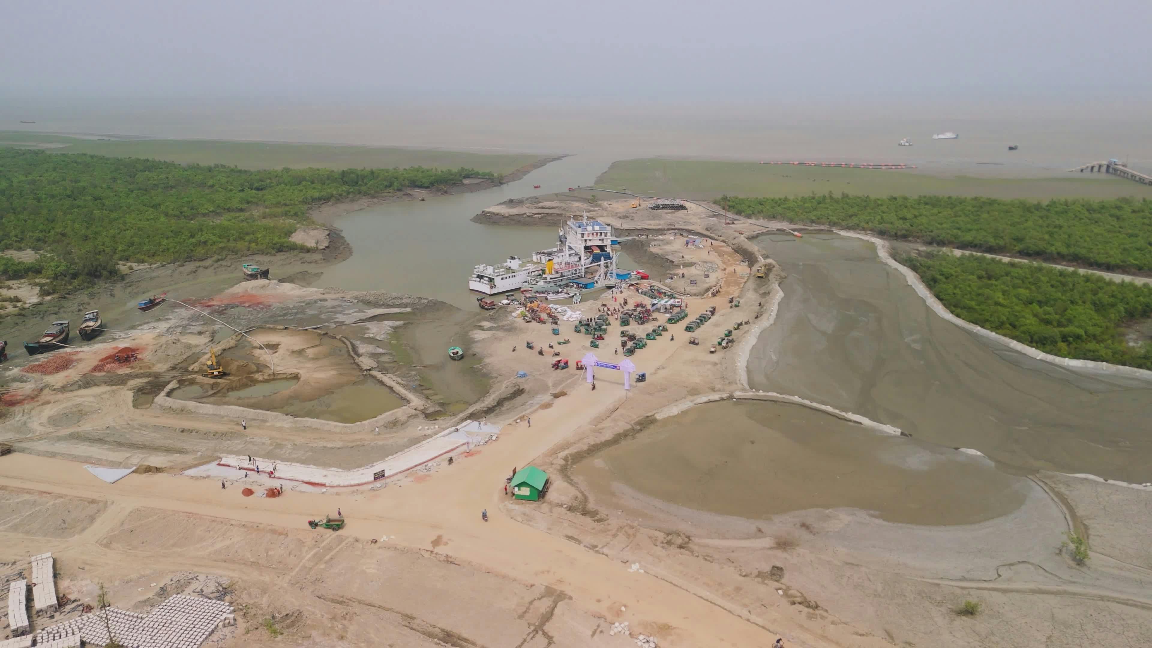 Aerial View of Sandwip Ferry Terminal Operations Free Stock Video Footage, Royalty-Free 4K & HD ...