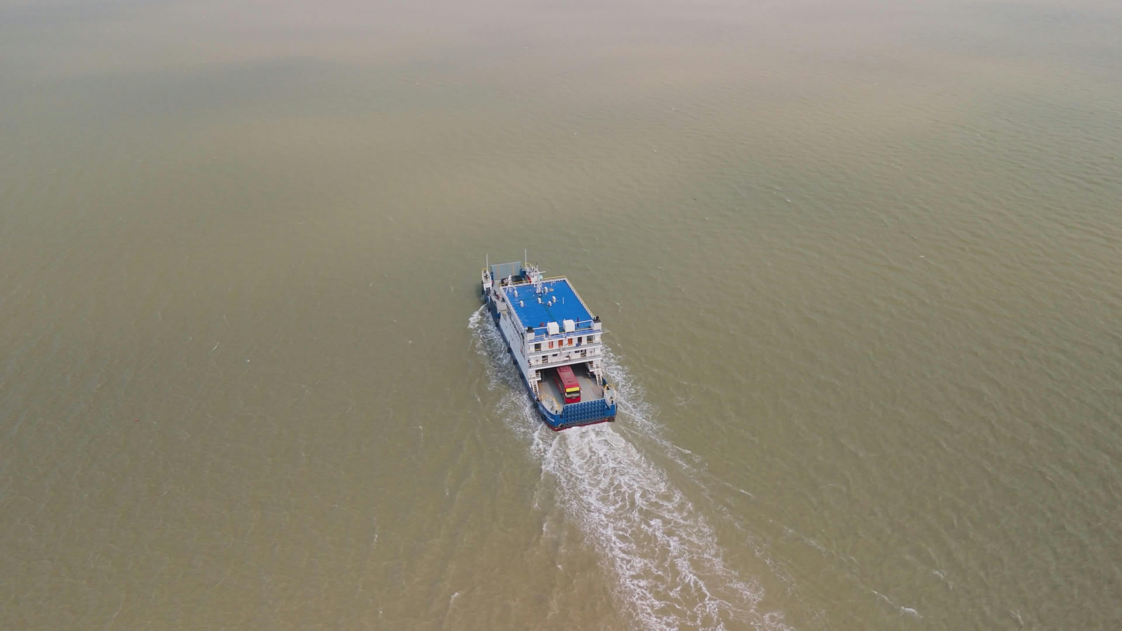 Aerial View of Ferry Crossing in Bangladesh Free Stock Video Footage, Royalty-Free 4K & HD Video ...
