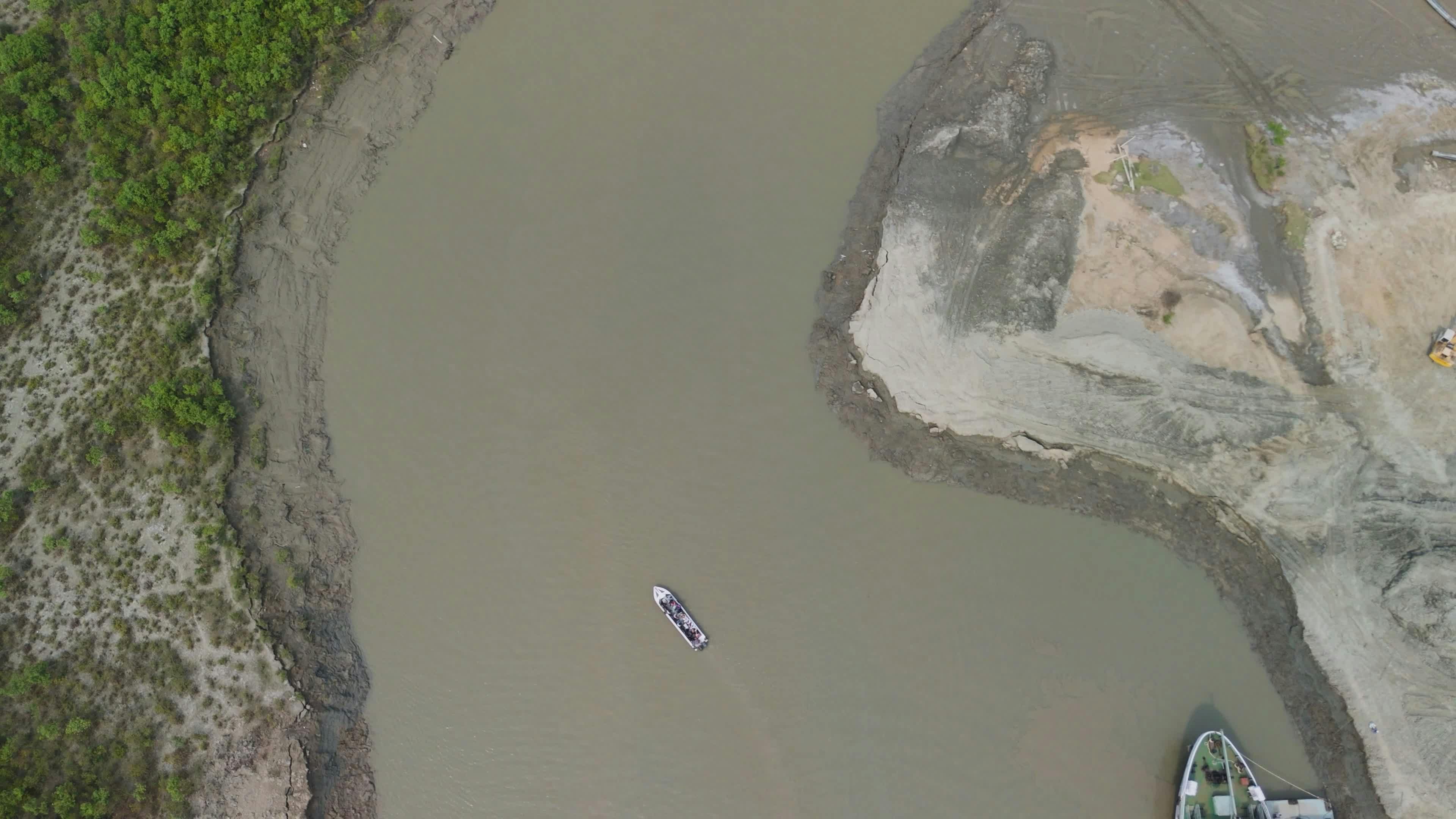 Aerial View of Chattogram to Sandwip Ferry Free Stock Video Footage, Royalty-Free 4K & HD Video Clip