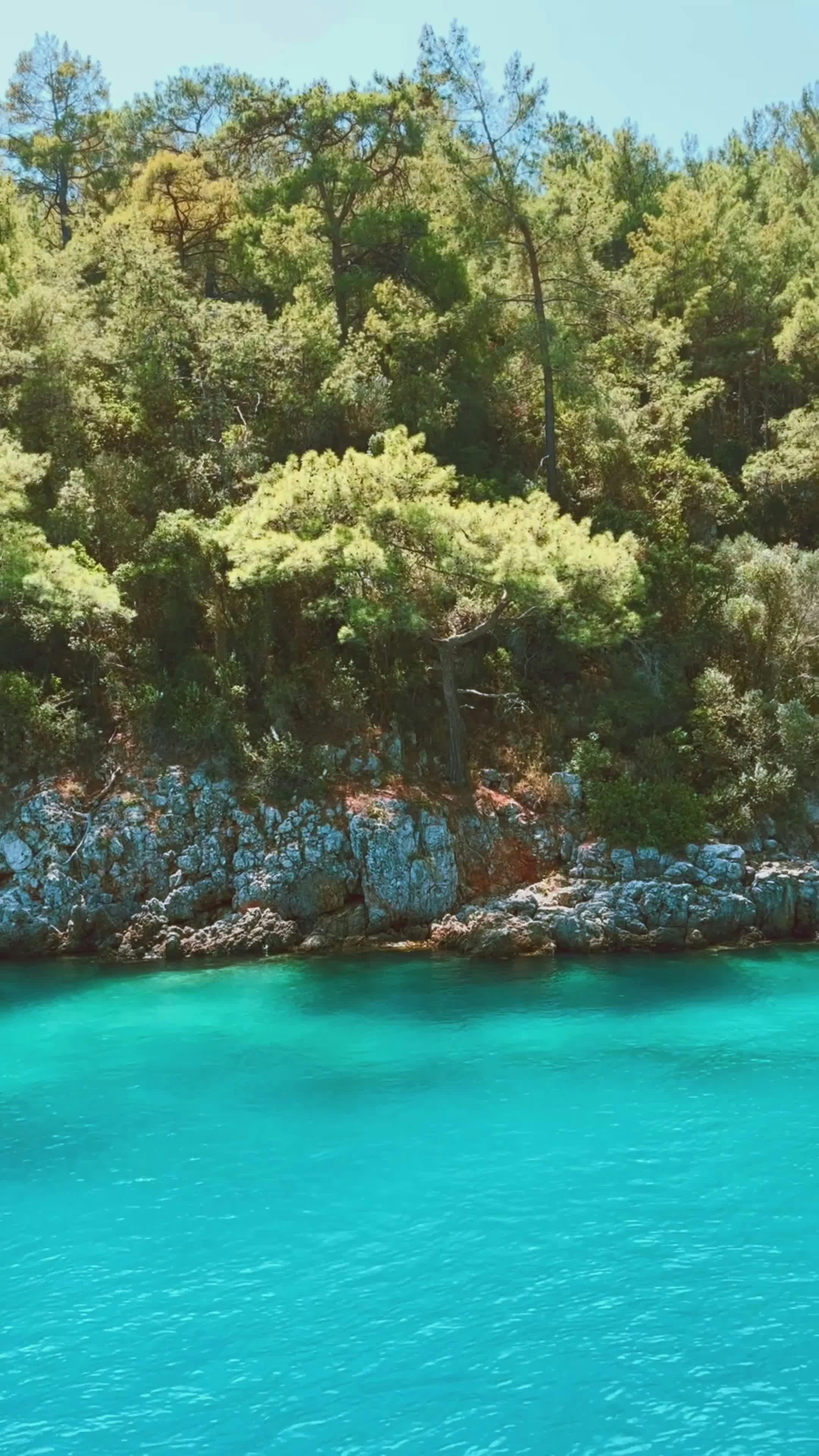 Stunning Aegean Coastline with Turquoise Waters Free Stock Video ...
