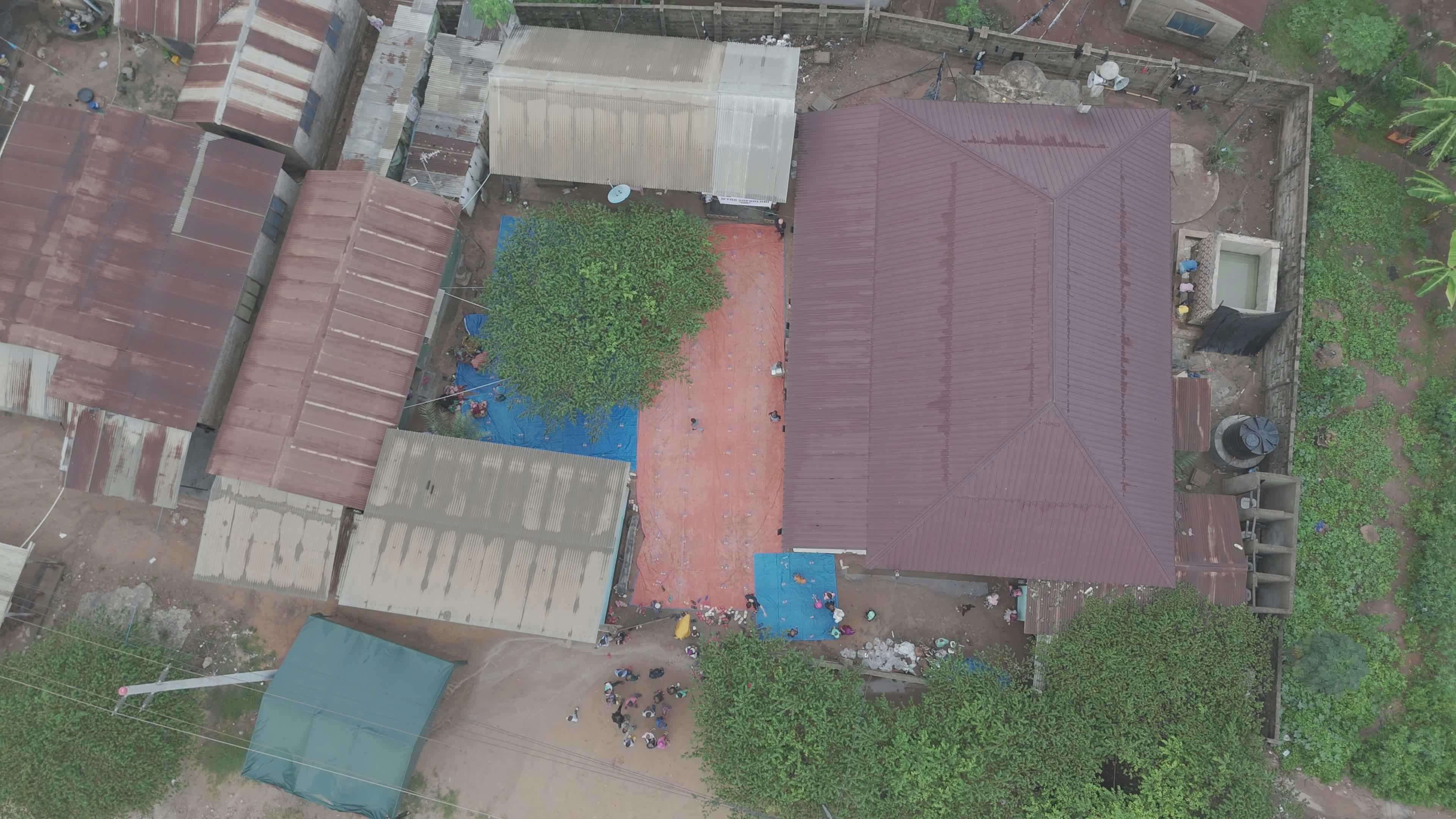 Aerial View of a Residential Compound Free Stock Video Footage, Royalty ...