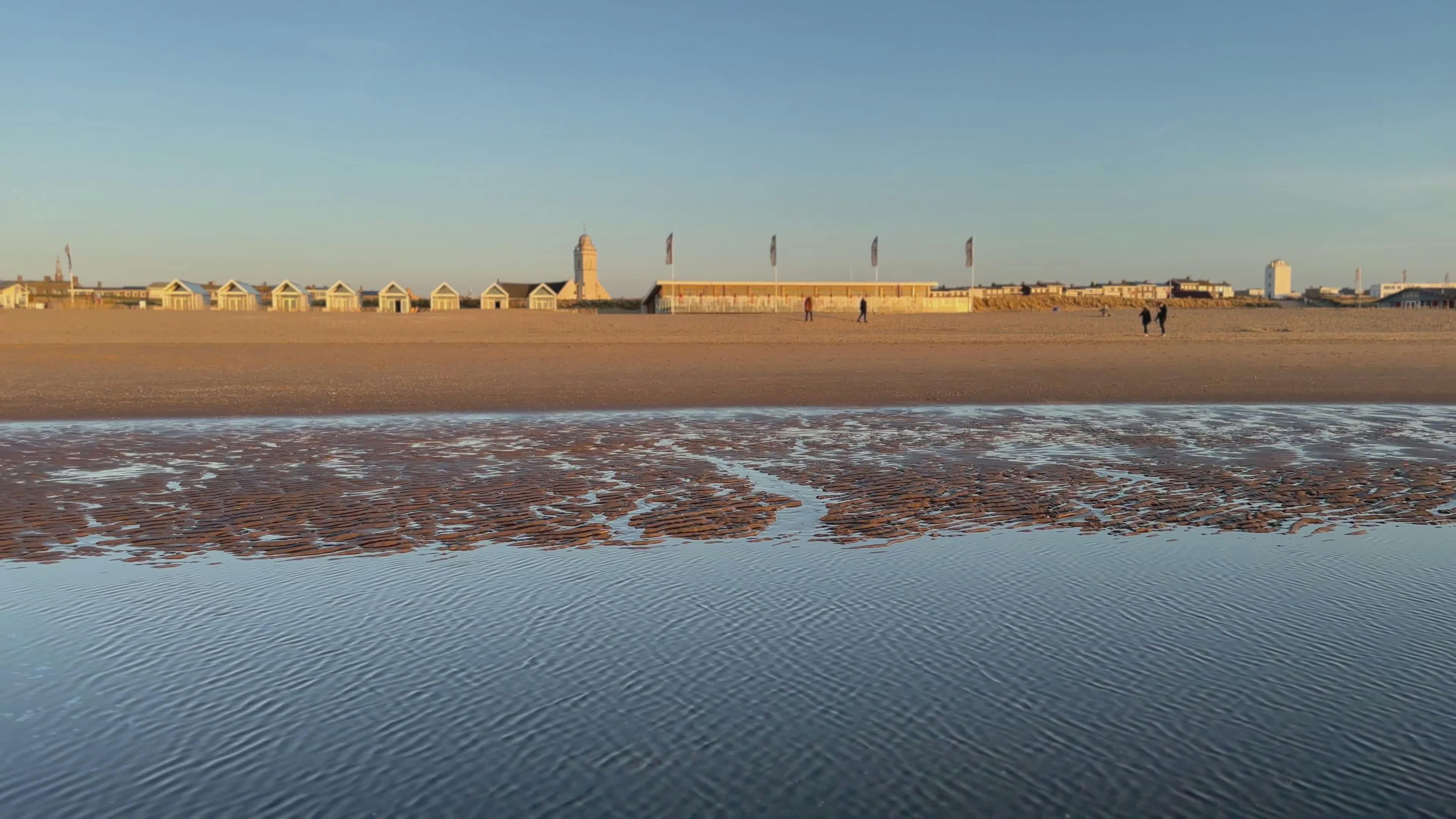 Serene Beachfront at Golden Hour Free Stock Video Footage, Royalty-Free ...
