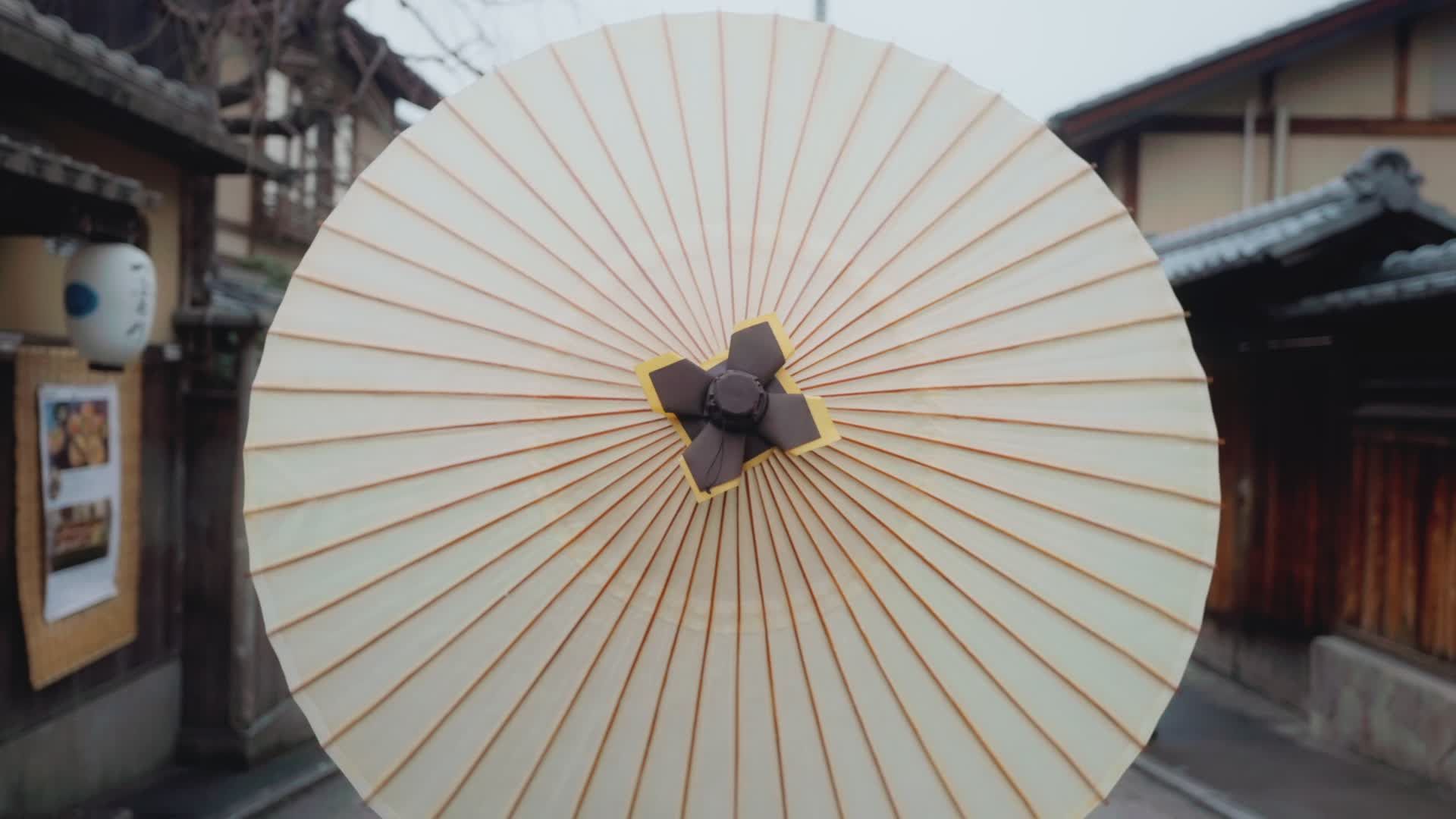 Traditional Kyoto Street Scene with Kimono-Clad People Free Stock Video ...