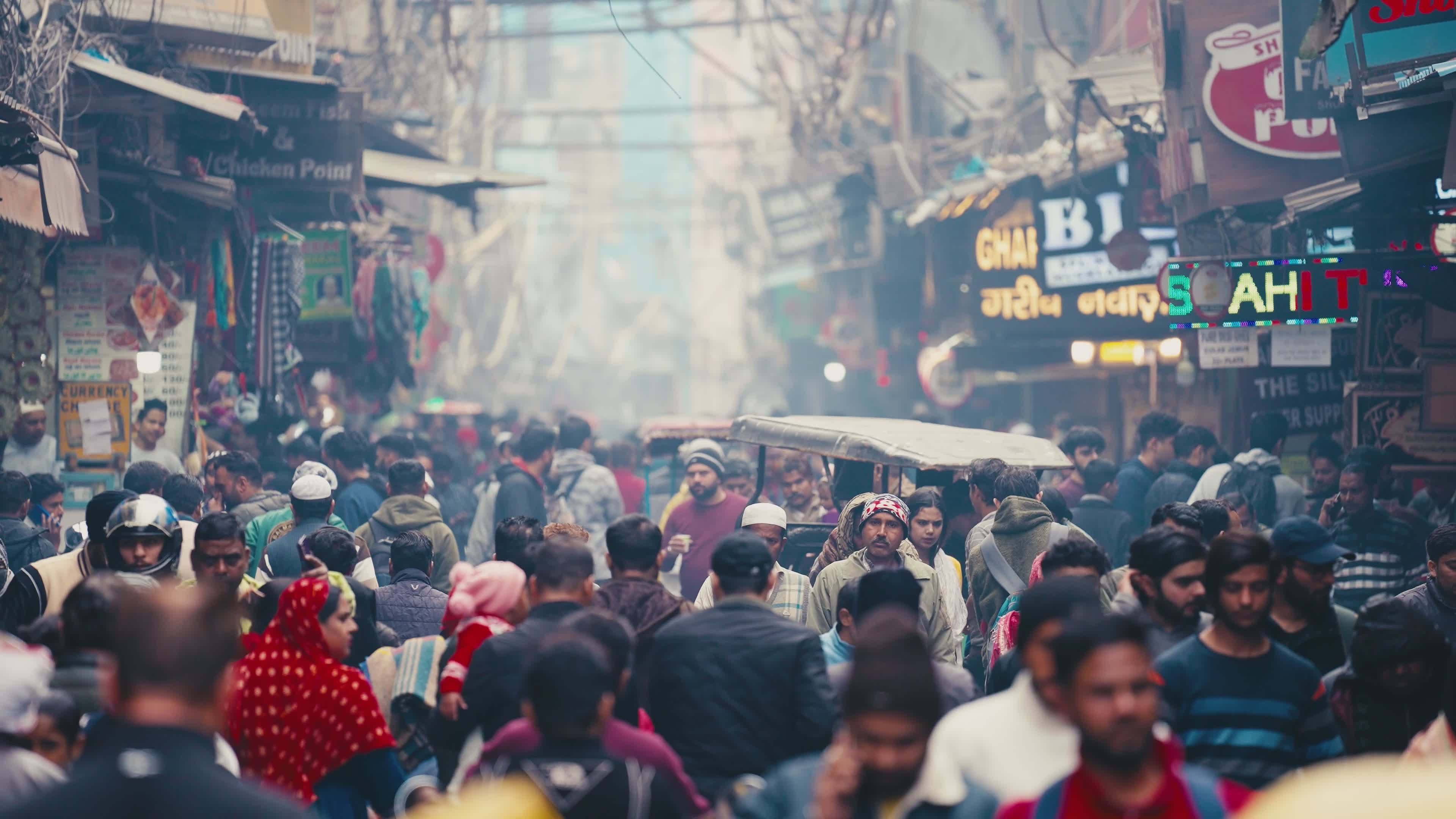 Bustling Market Street in India Free Stock Video Footage, Royalty-Free ...