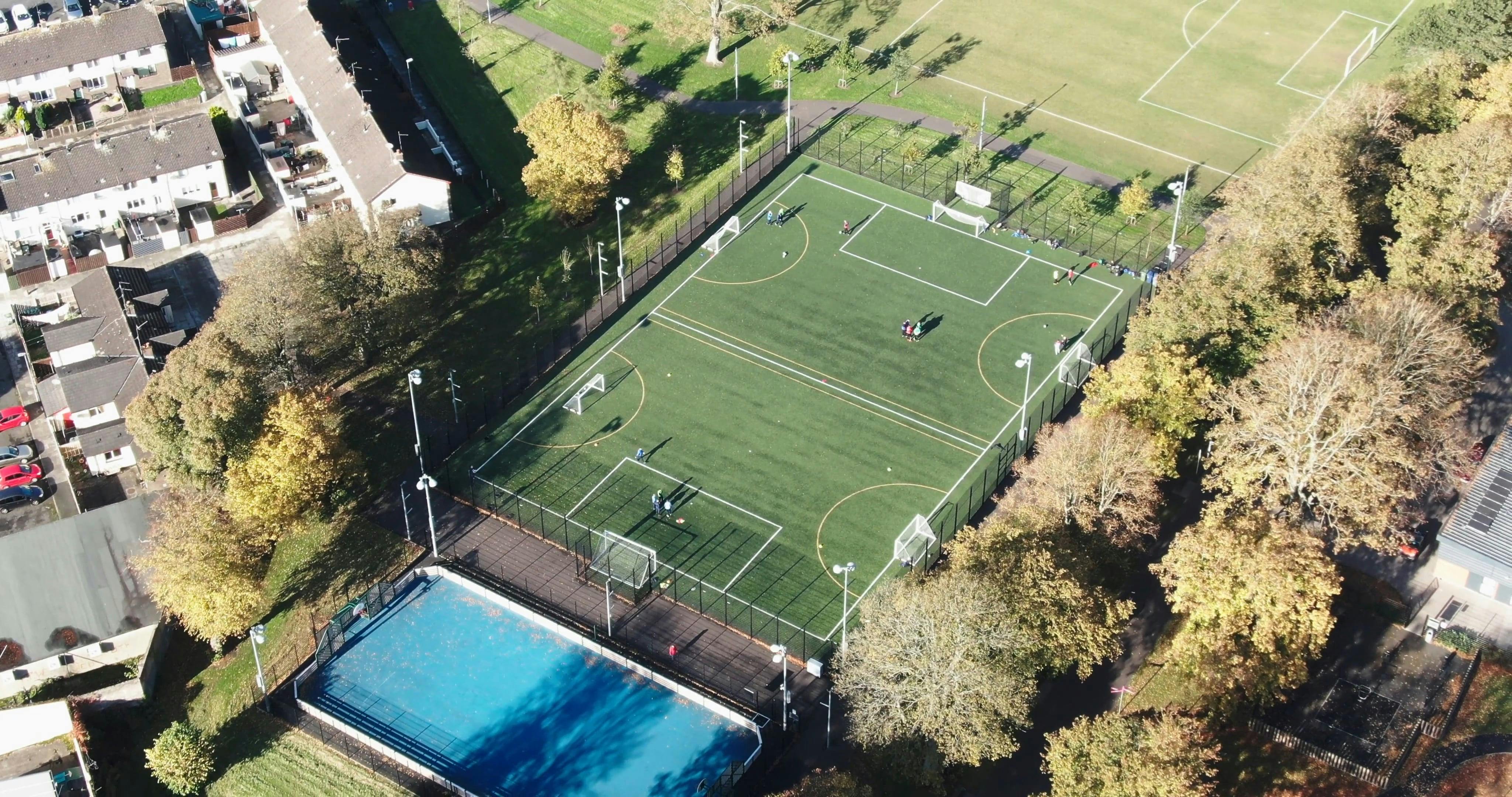 Drone Footage Of Sports Field Free Stock Video Footage, Royalty-Free 4K ...