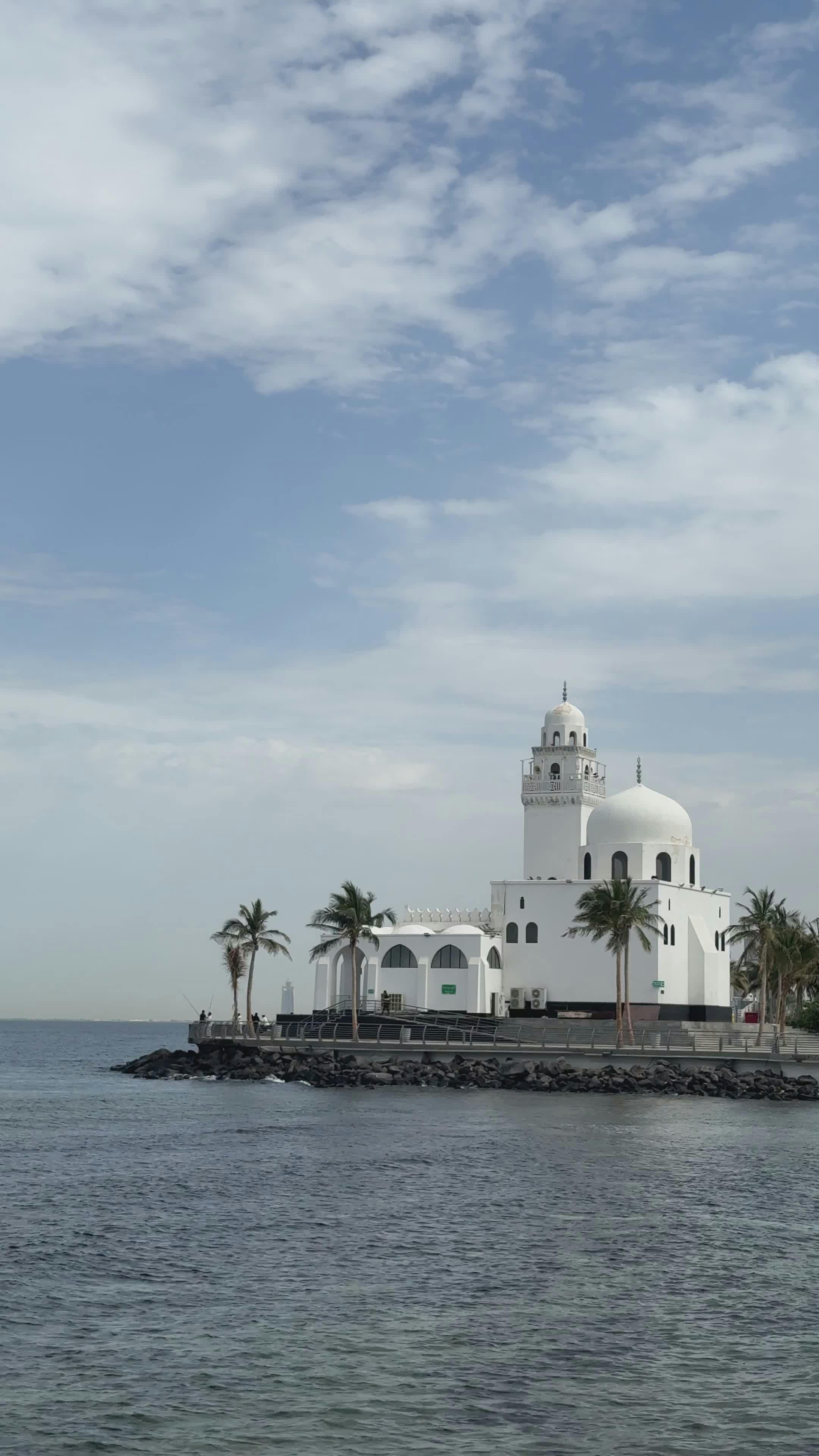 Scenic View of Ancient Mosque by Jeddah Sea Free Stock Video Footage ...
