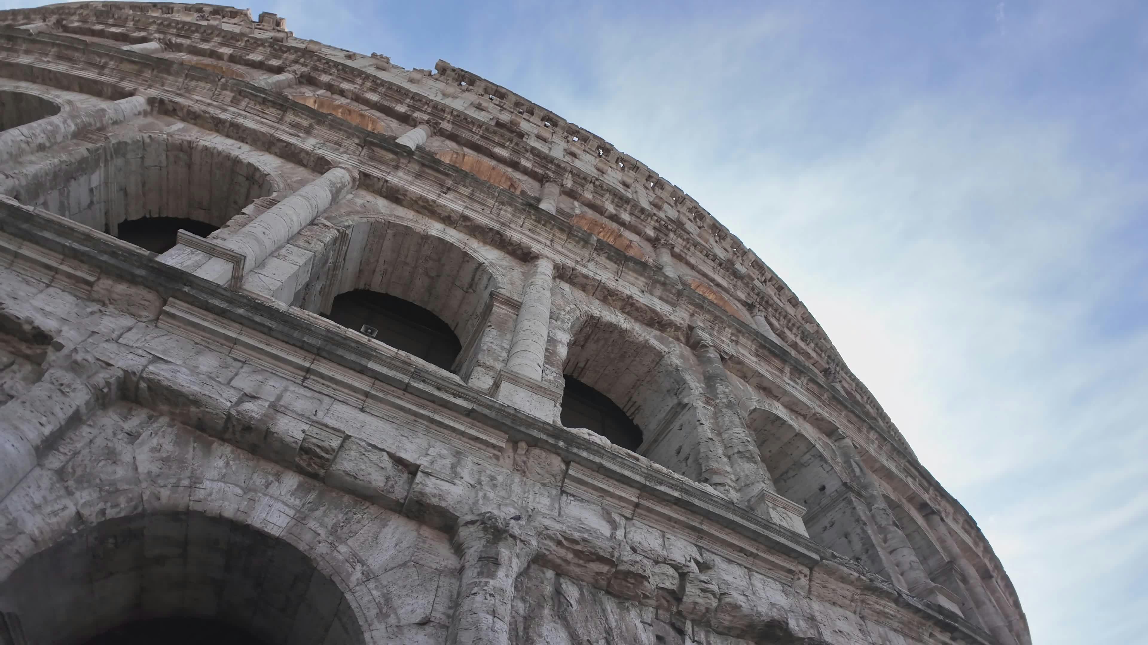 Stunning View of the Iconic Roman Colosseum Free Stock Video Footage ...