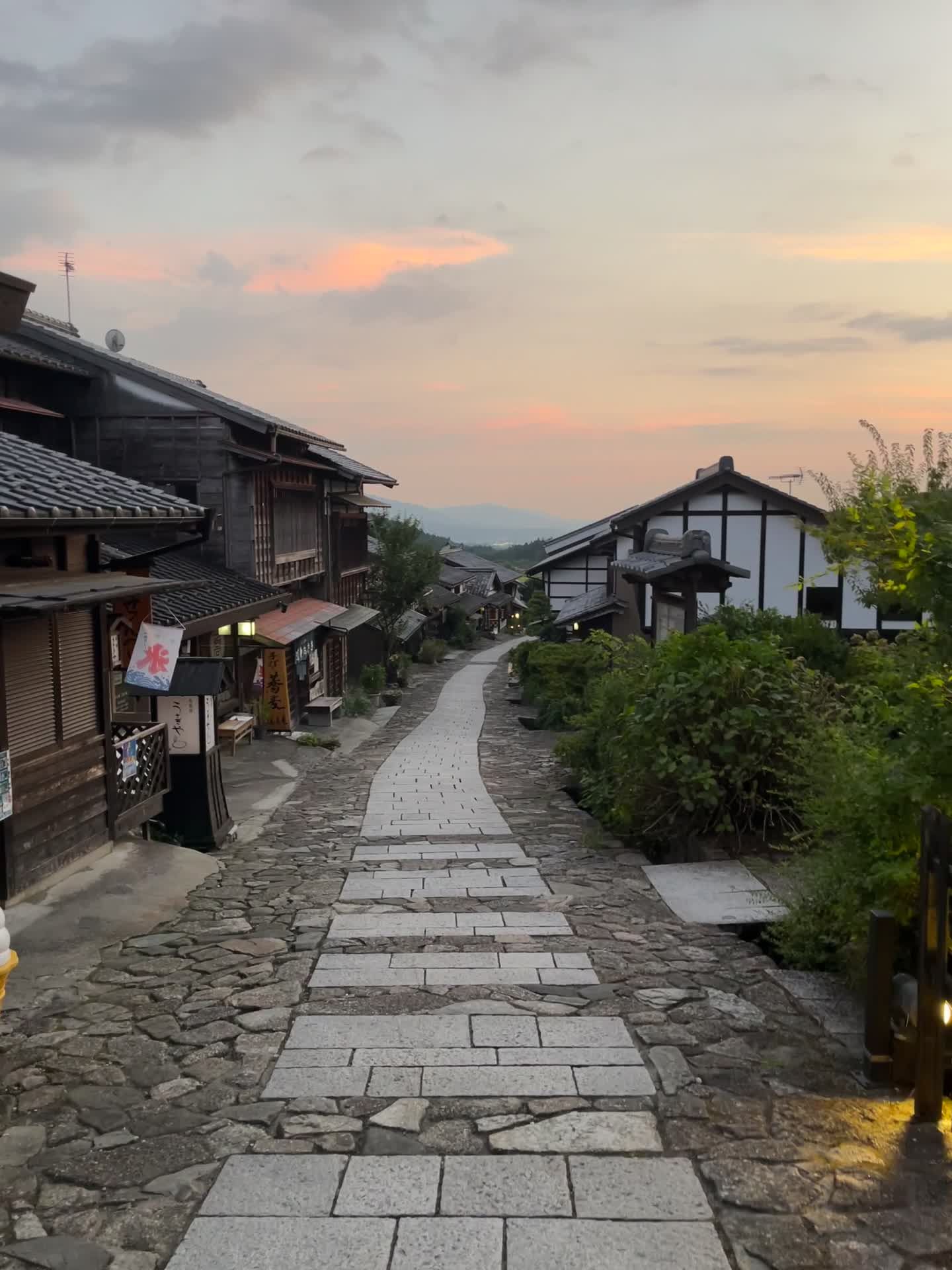 Serene Japanese Village Path at Sunset Free Stock Video Footage ...