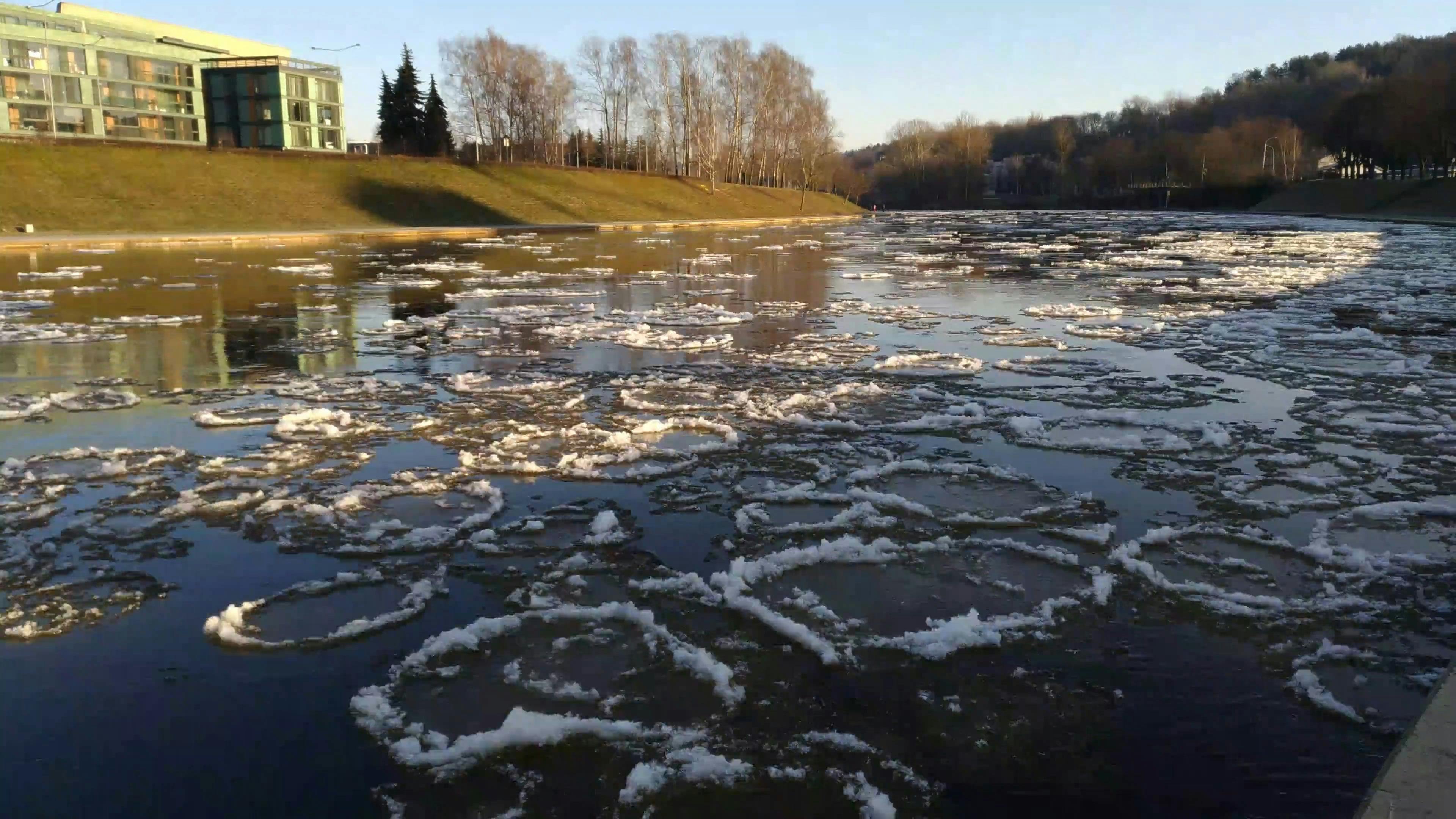 A River With Melting Snow · Free Stock Video