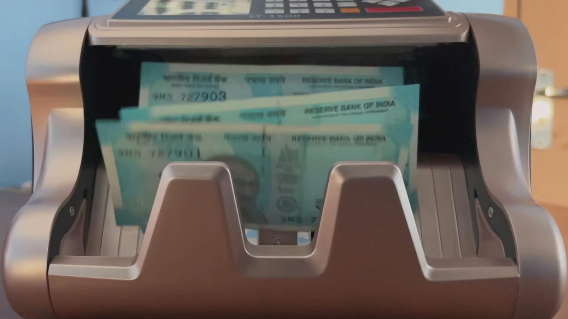 Automated Currency Counting with Machine Free Stock Video Footage ...