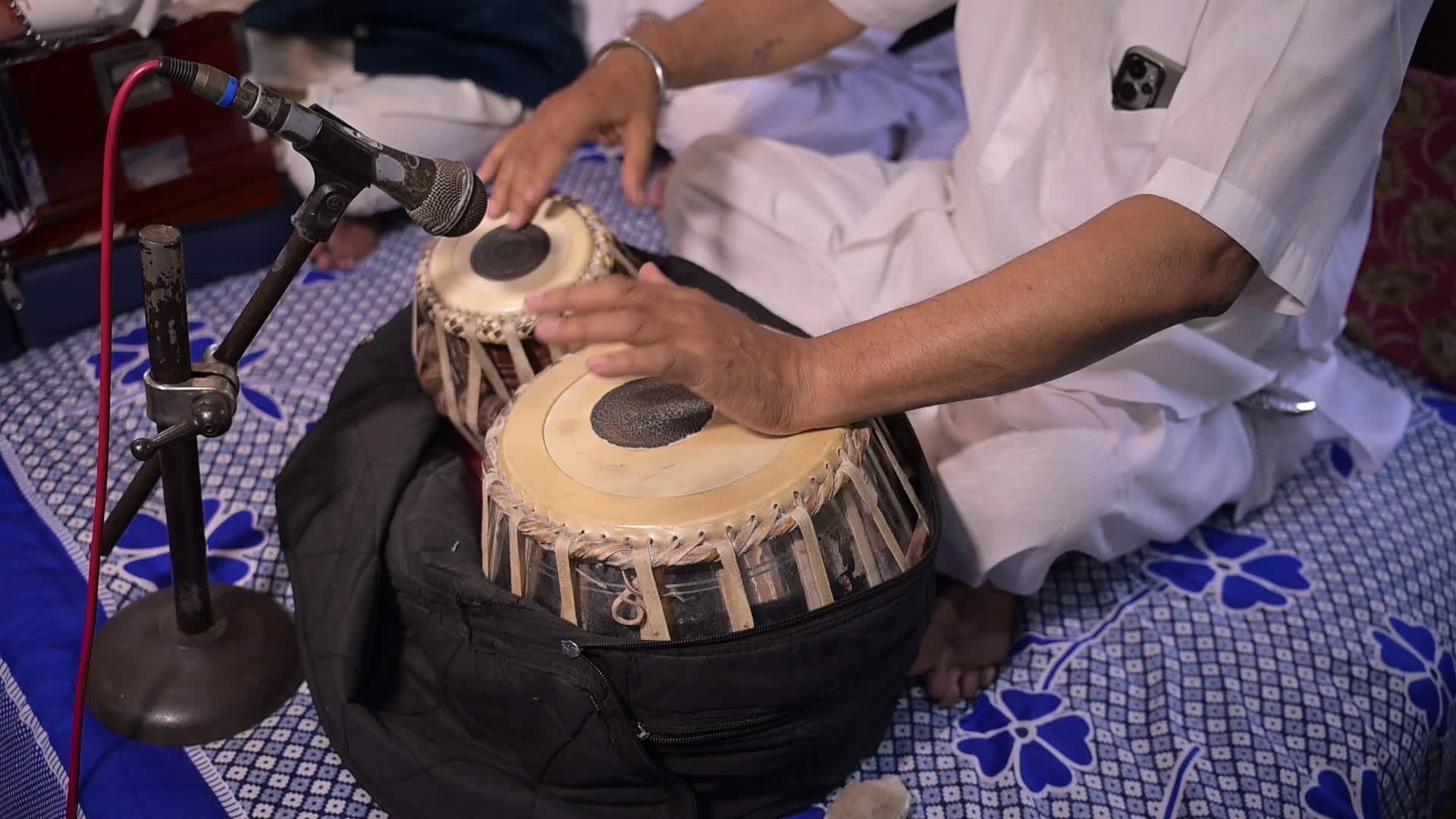 Close-up of Tabla Playing in Traditional Indian Music Free Stock Video ...