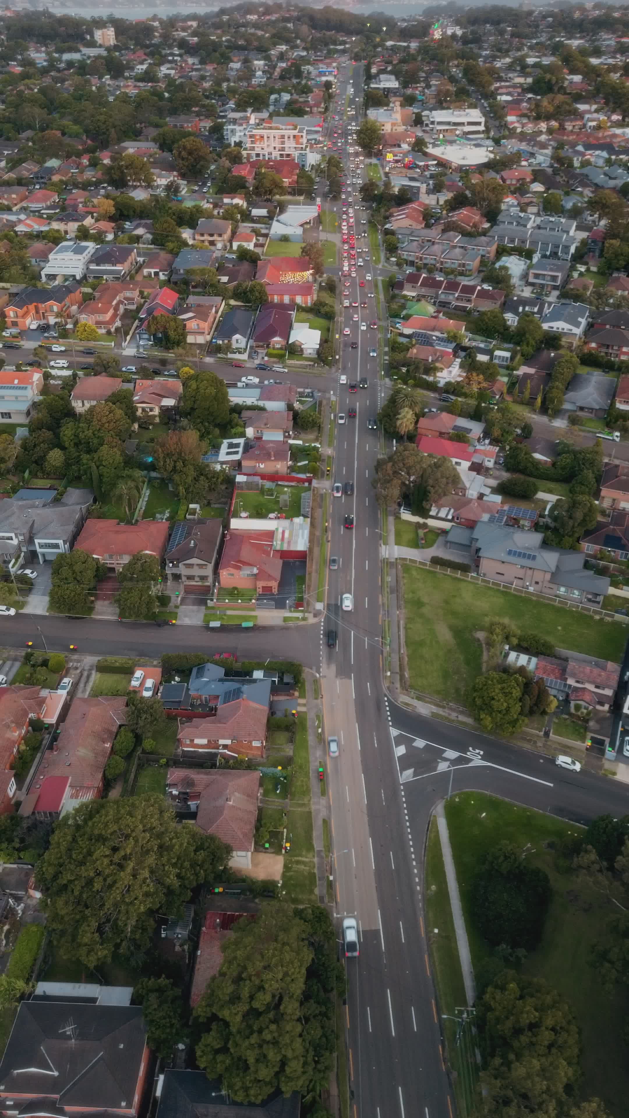 Aerial View of Hurstville at Sunset Free Stock Video Footage, Royalty ...