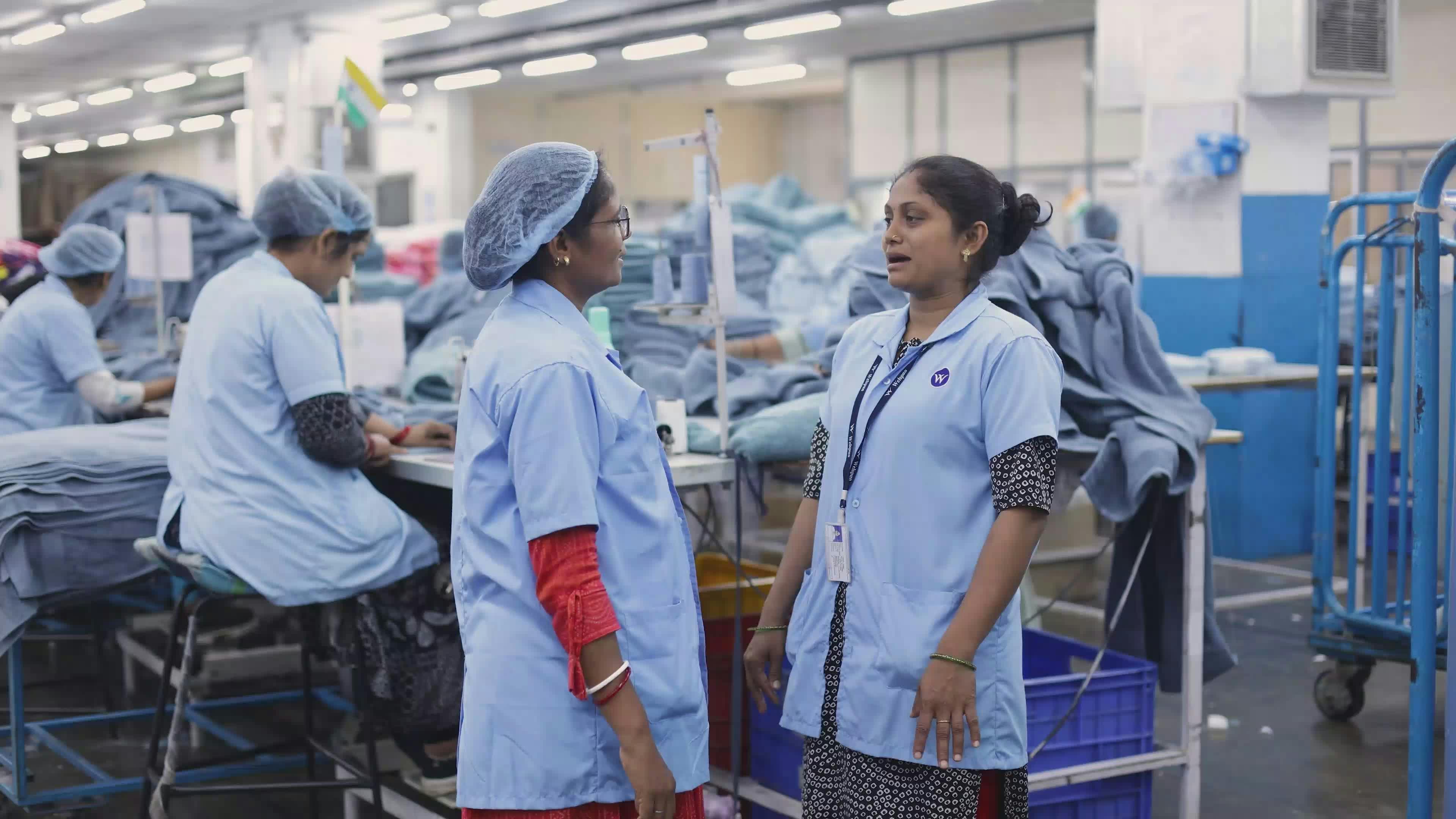 Indian Textile Workers in Factory Setting Free Stock Video Footage ...