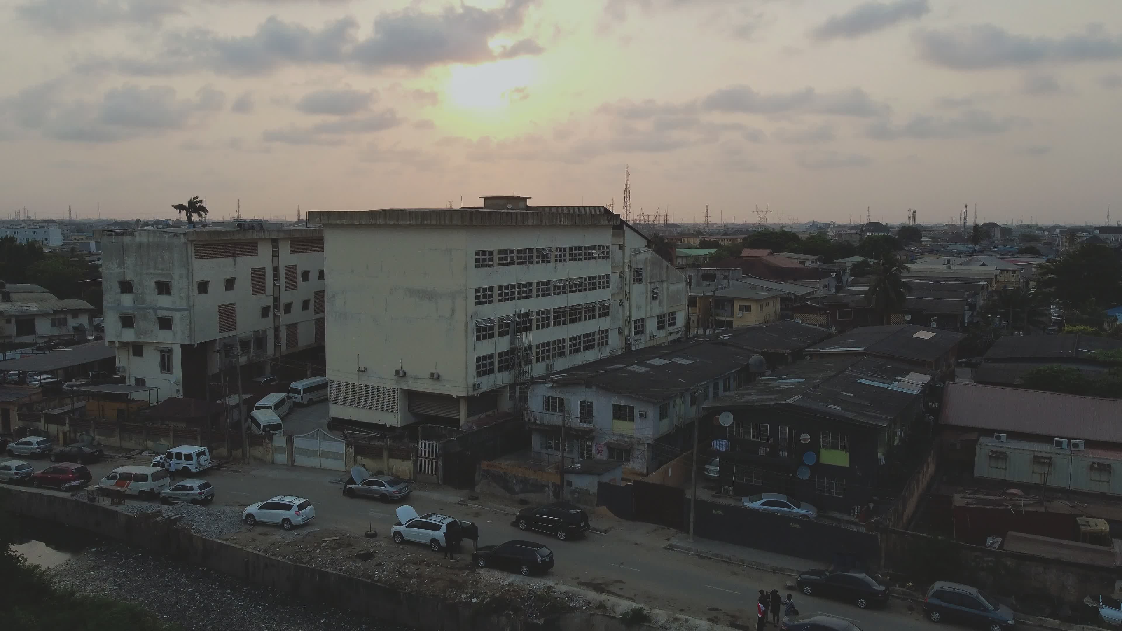 Aerial View of Lagos at Sunset Free Stock Video Footage, Royalty-Free ...