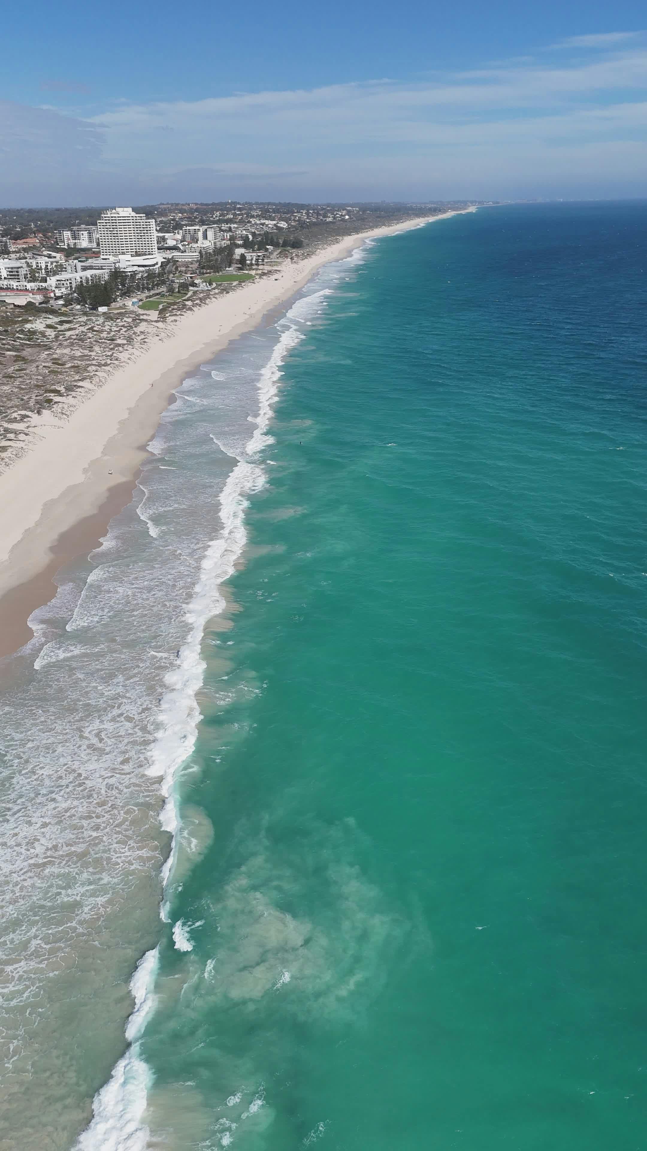 Aerial View of Scenic Coastal Beachline Free Stock Video Footage ...