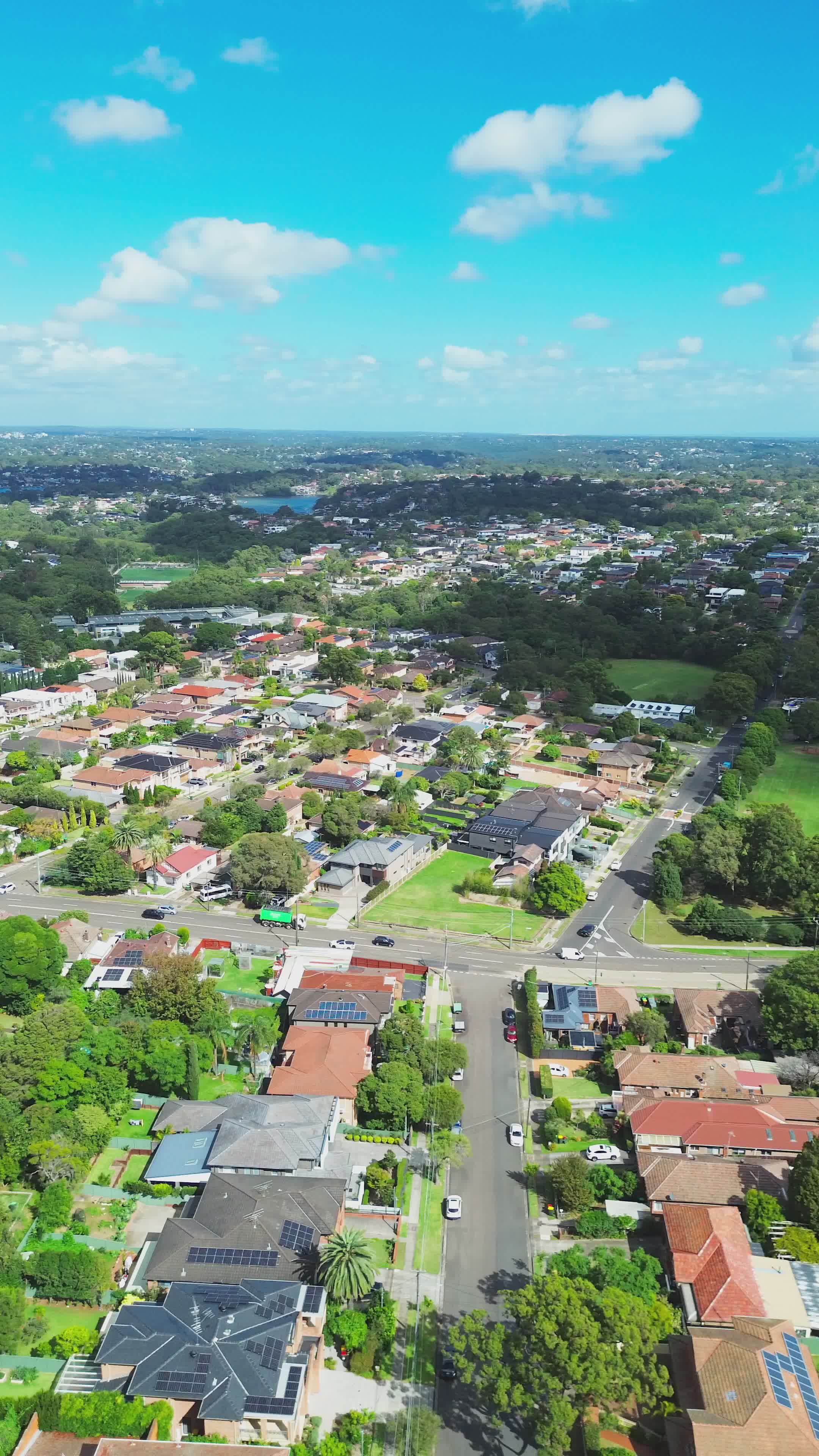 Aerial View of Hurstville Suburbs, Sydney Free Stock Video Footage ...
