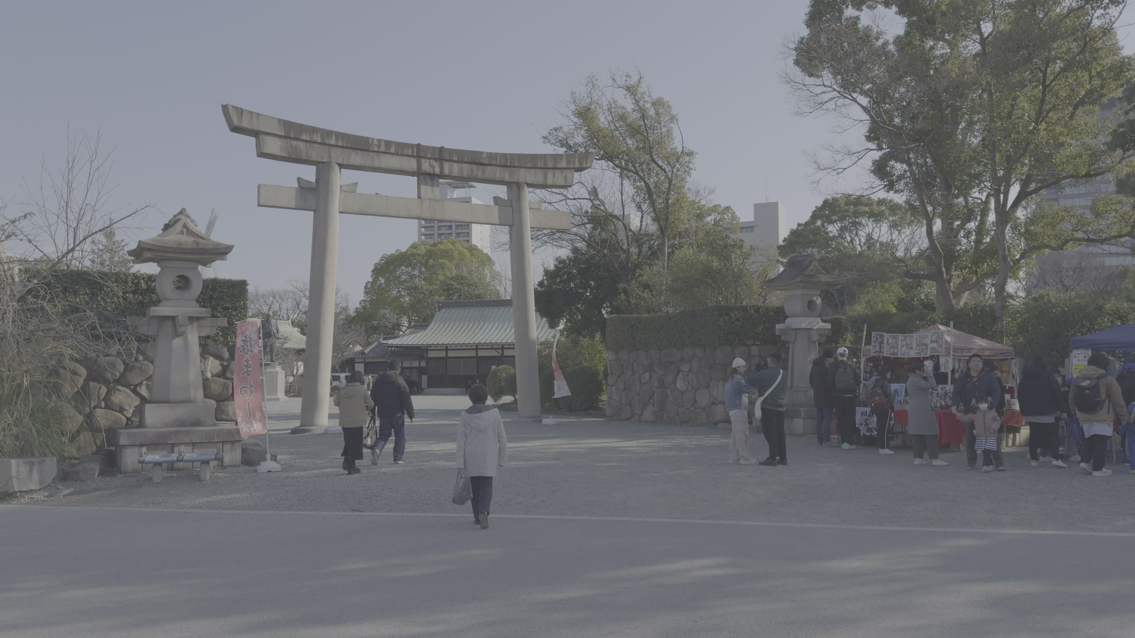 Explore Traditional Japanese Temple Gate Scene Free Stock Video Footage ...