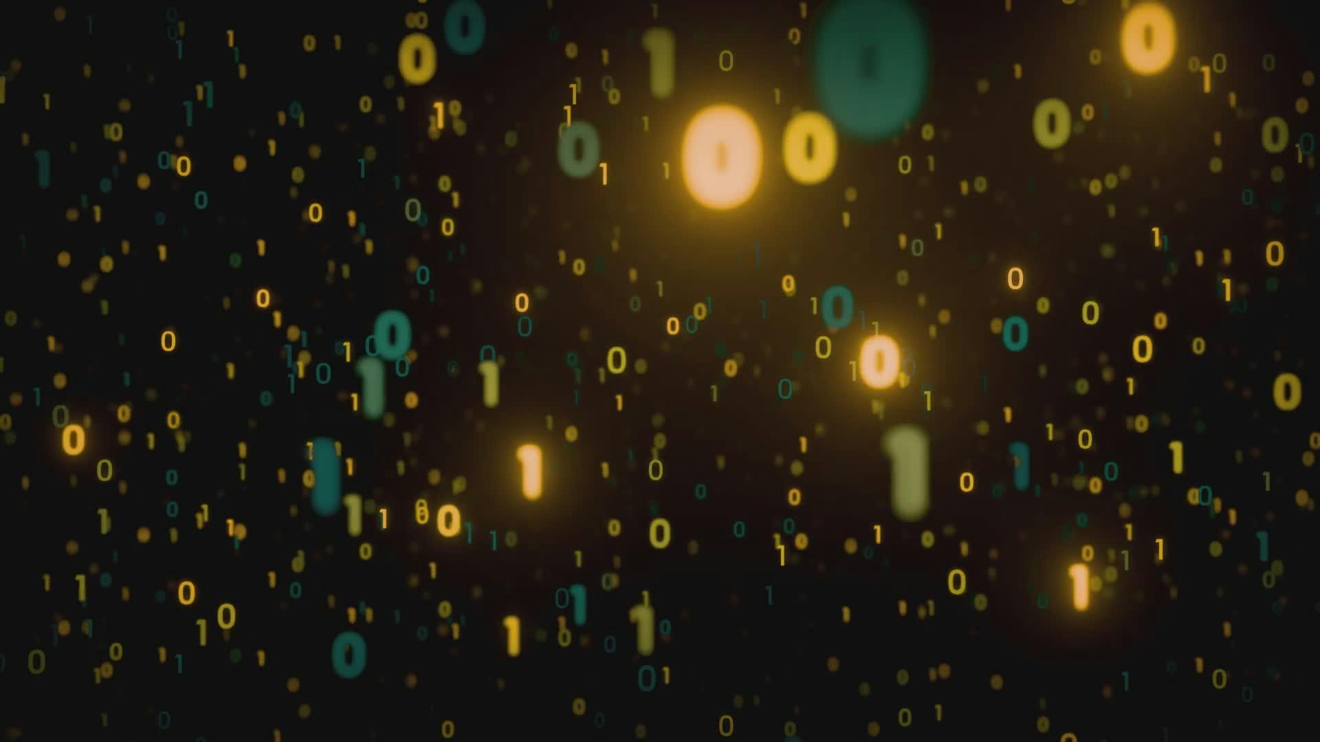 Binary Code Digital Data Animation Free Stock Video Footage, Royalty ...