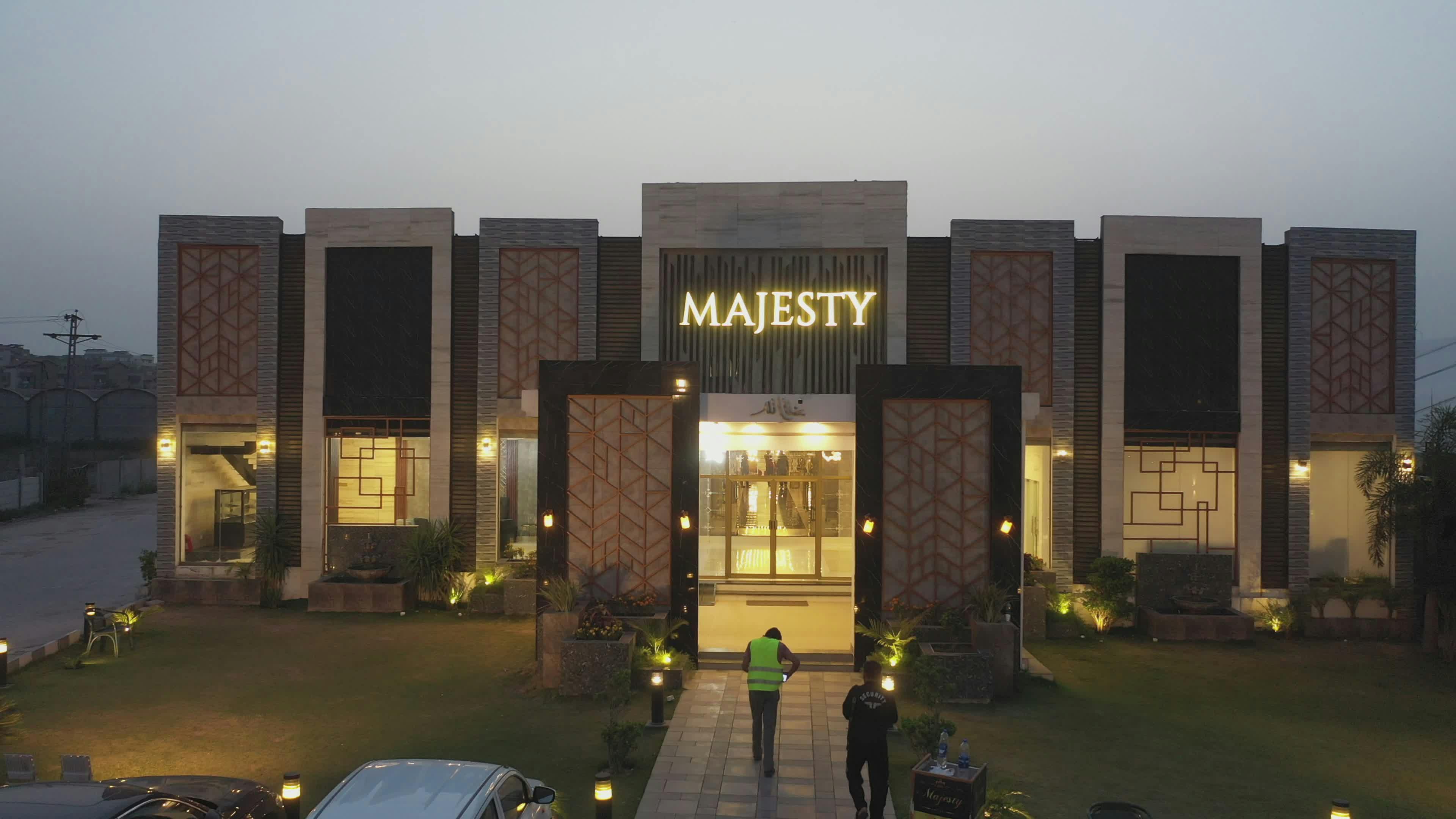 Elegant Liansa Marquee Exterior at Dusk Free Stock Video Footage ...