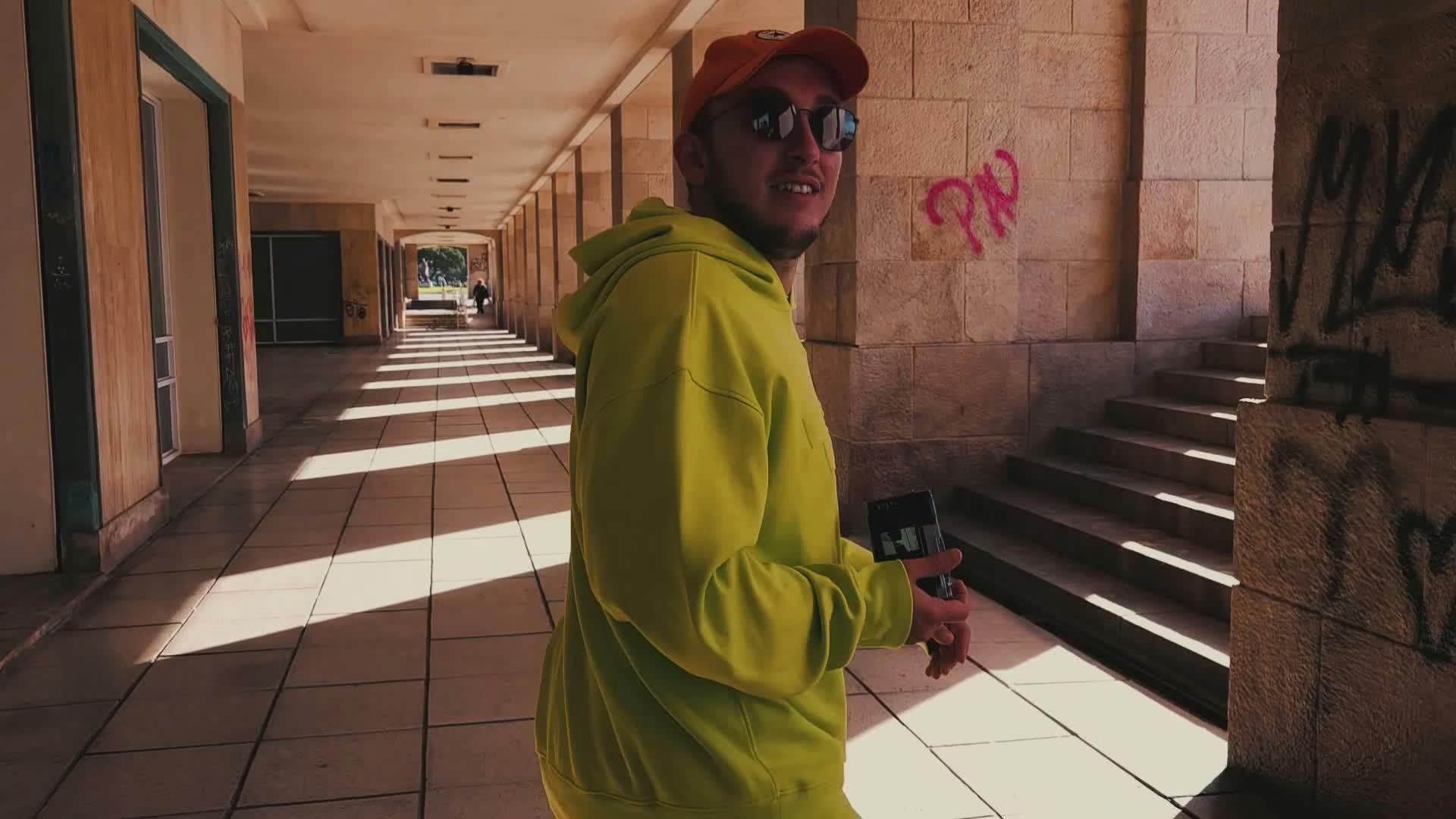 Urban Exploration in Modern Architecture Corridor Free Stock Video ...