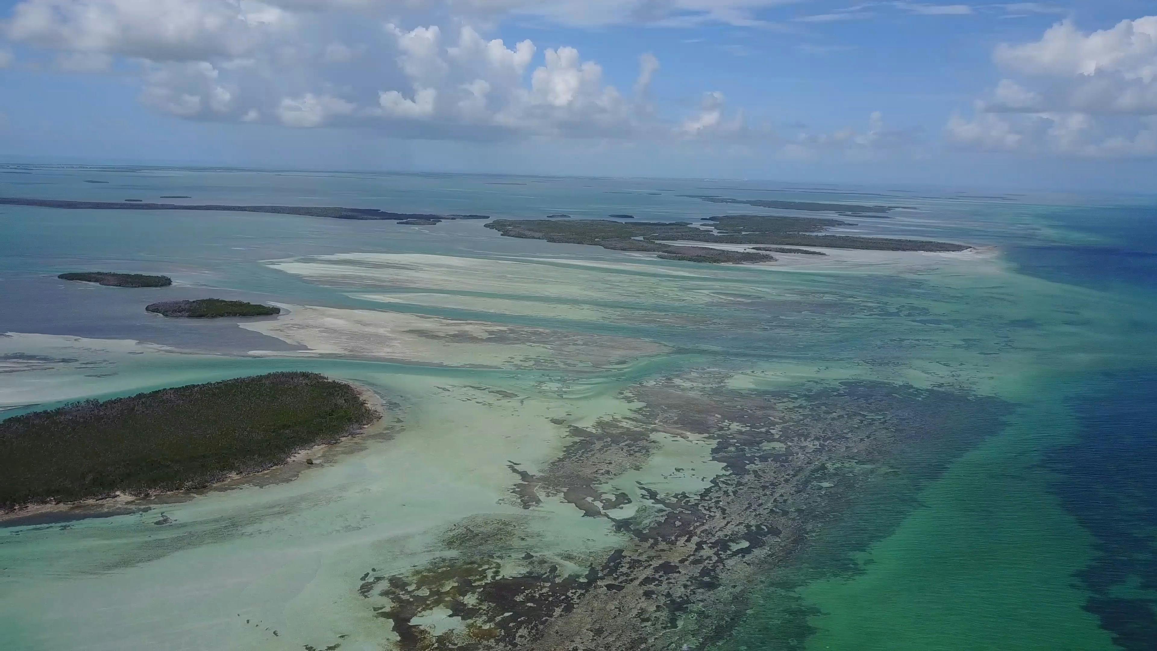 Cluster Of Islands On The Shallow Water Of The Sea · Free Stock Video