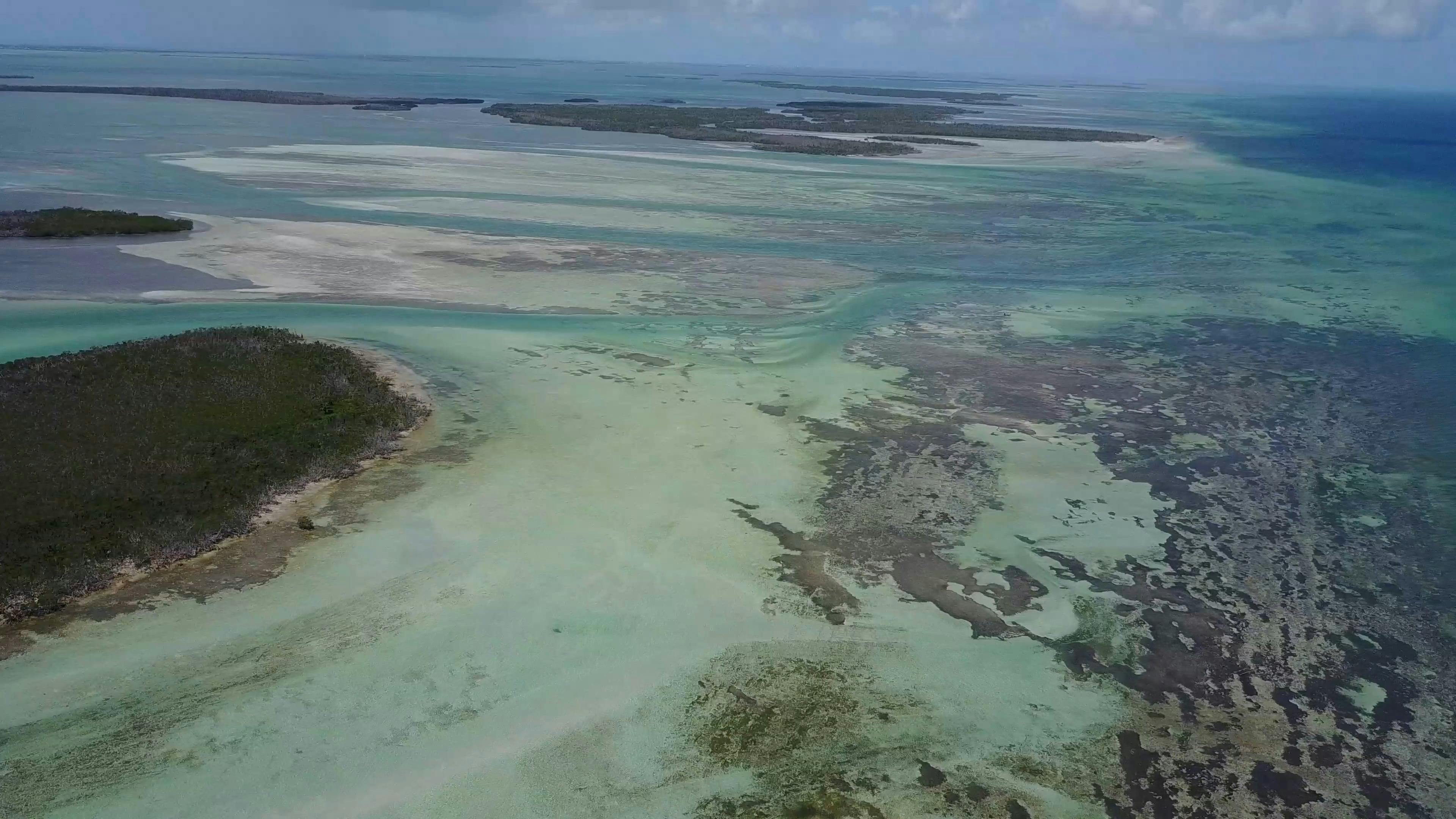 Drone Footage Of Islands And Reefs On The Shallow Part Of The Sea ...