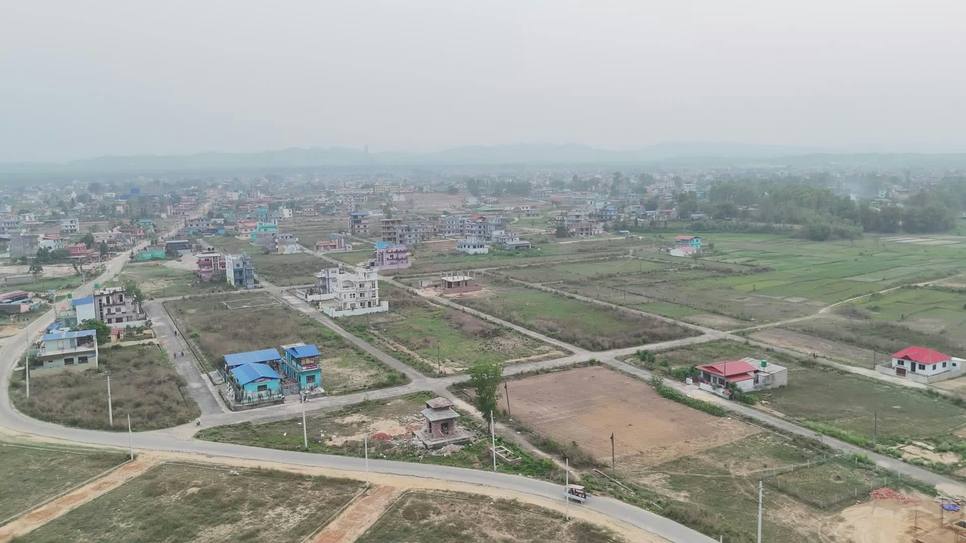 Aerial View of Hetauda City Landscape Free Stock Video Footage, Royalty ...