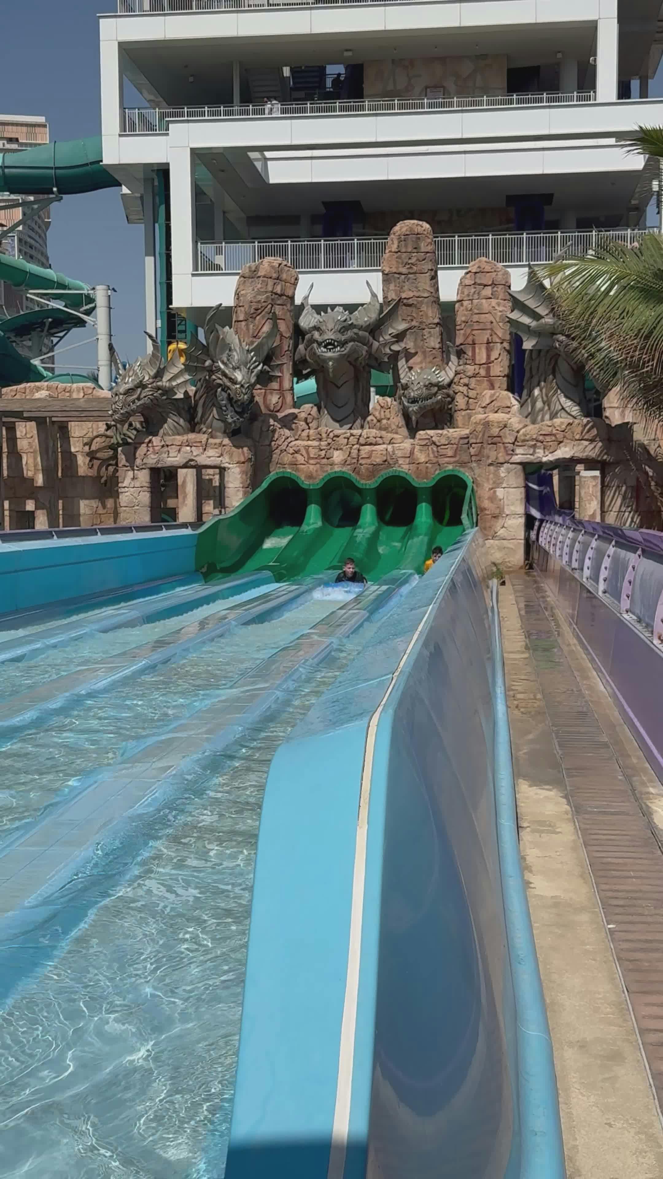 Exciting Water Slide Adventure at Waterpark Free Stock Video Footage ...