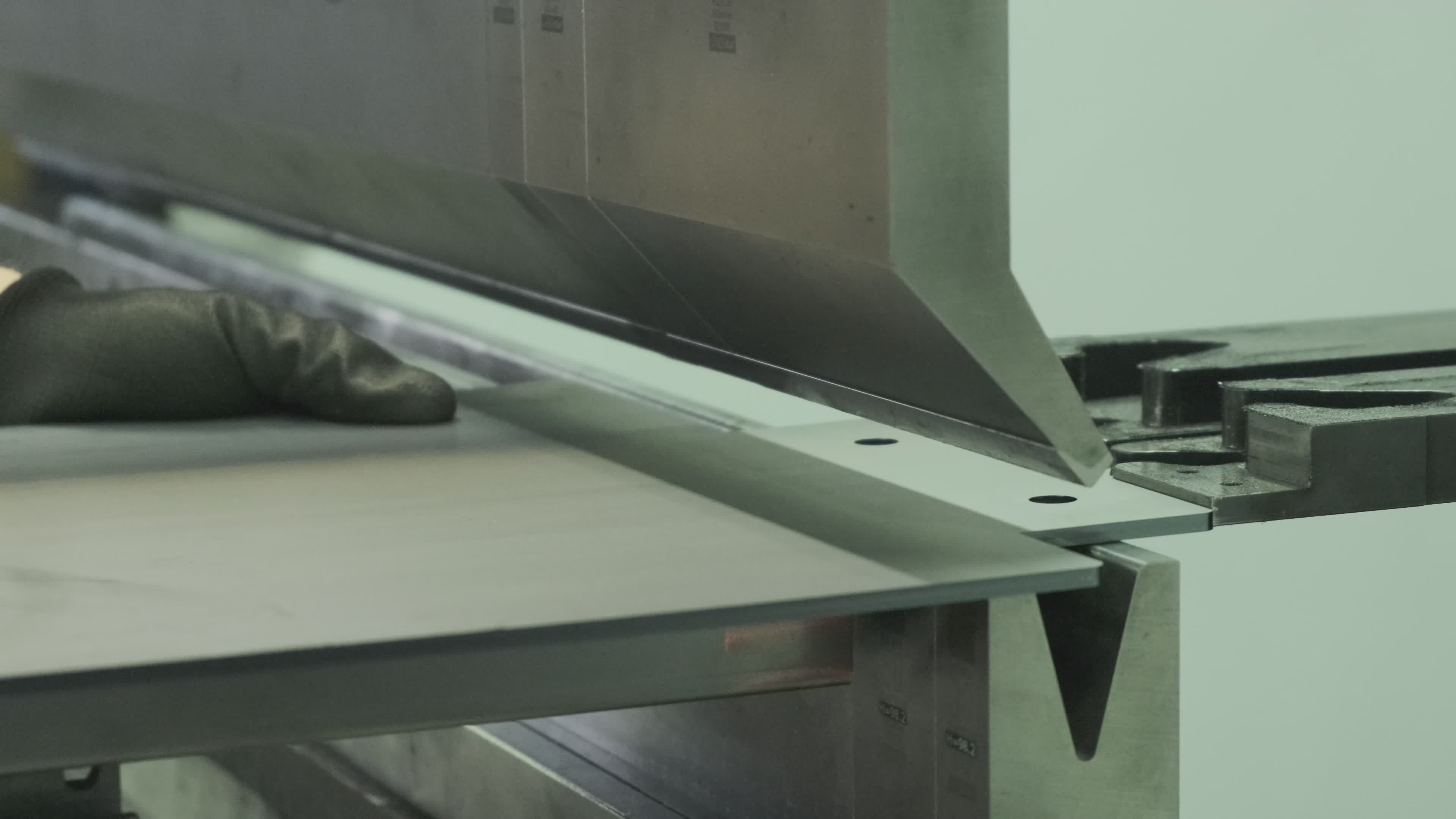 Industrial Metal Bending Process Close-Up Free Stock Video Footage ...