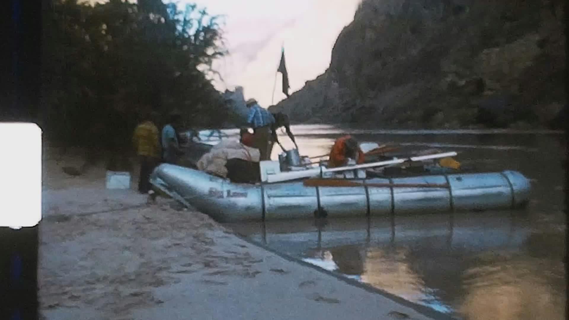 Vintage River Expedition on Inflatable Raft Free Stock Video Footage ...