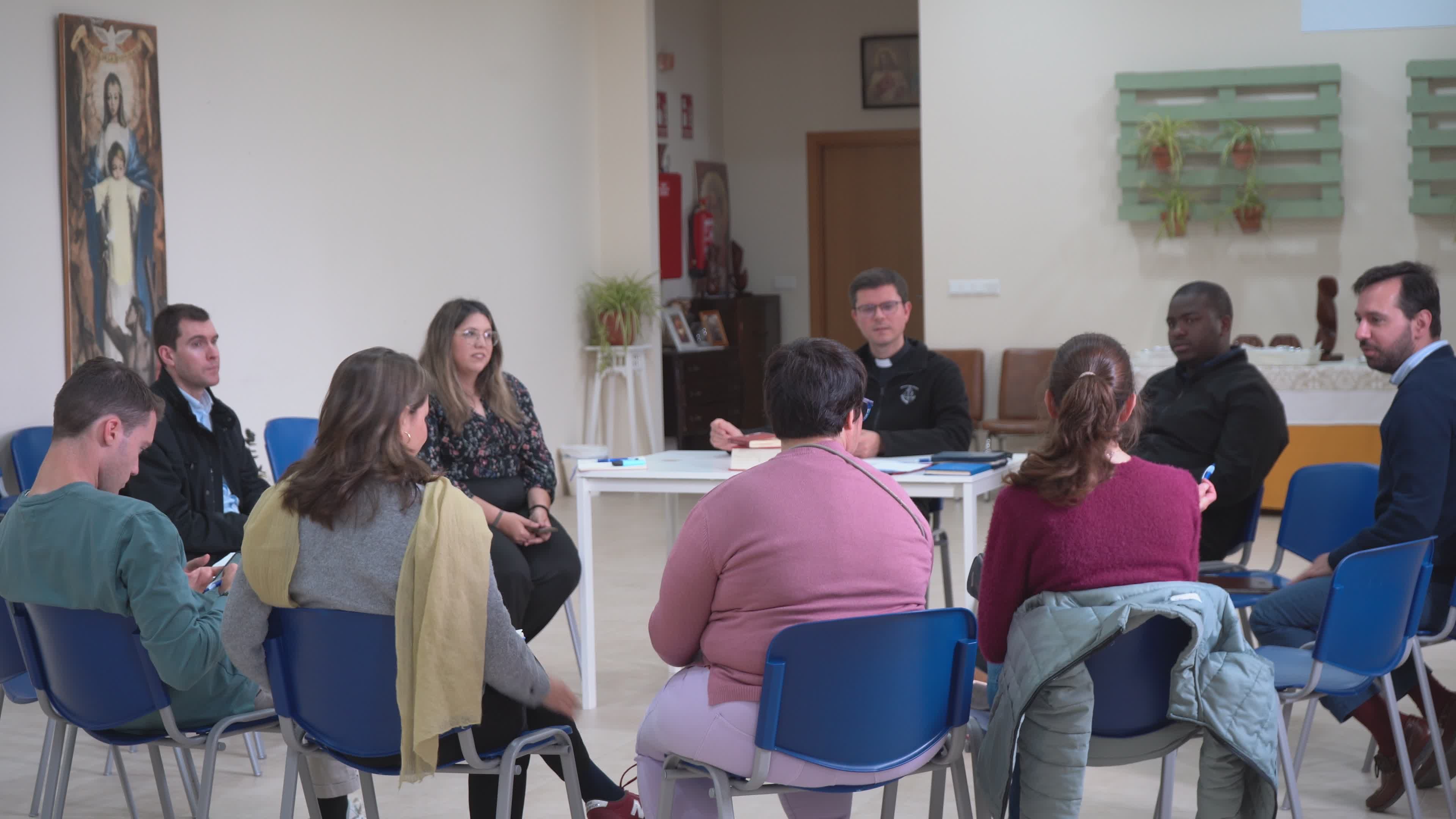 Community Group Meeting in Bright Room Free Stock Video Footage ...