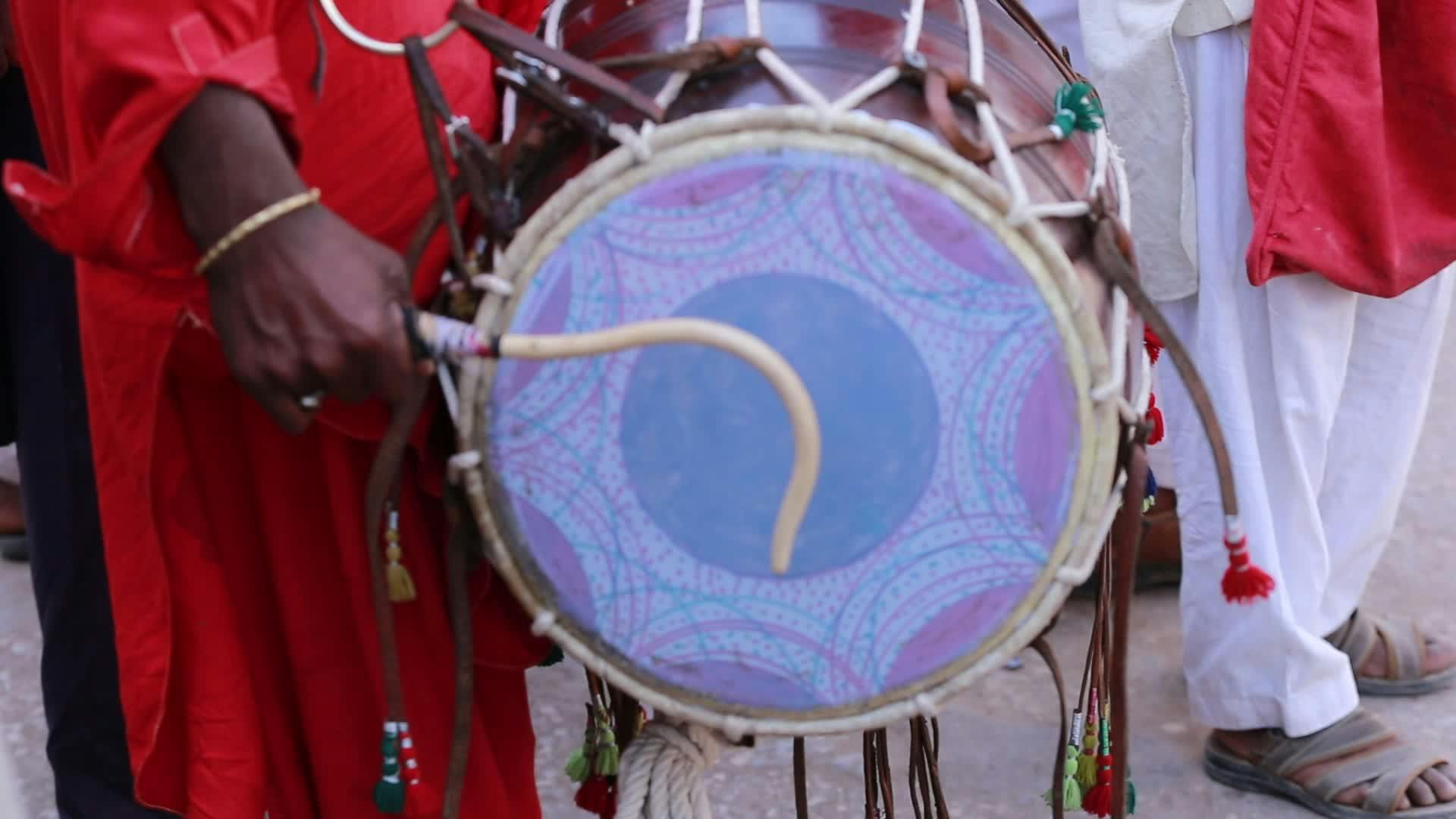 Vibrant Traditional Dance and Dhol Celebration Free Stock Video Footage ...