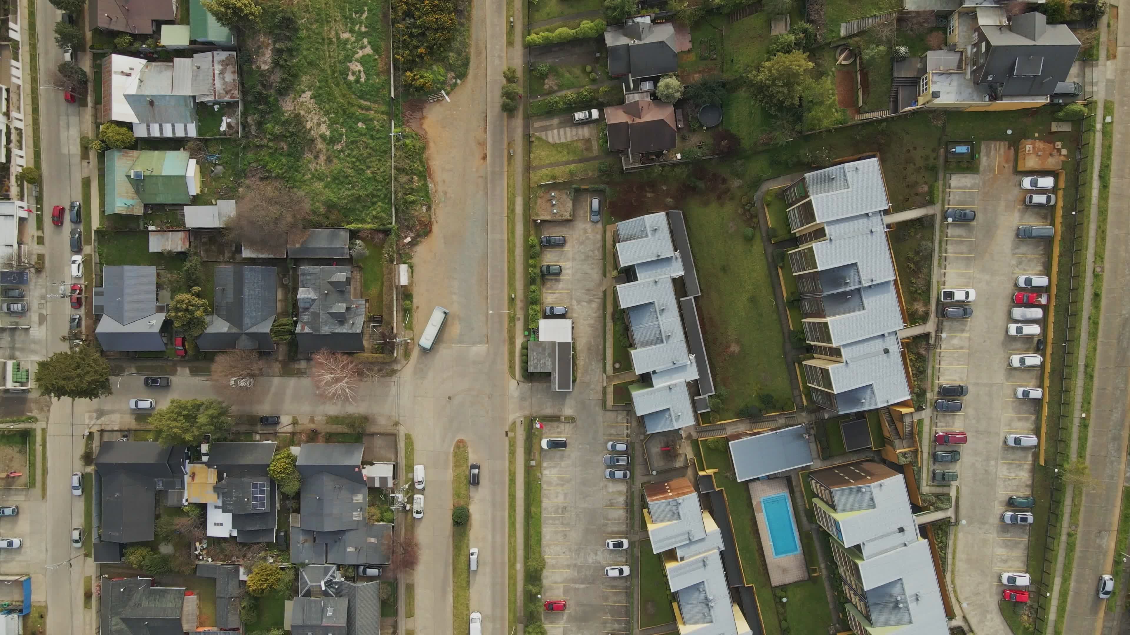 Aerial View of Residential Neighborhood Free Stock Video Footage ...