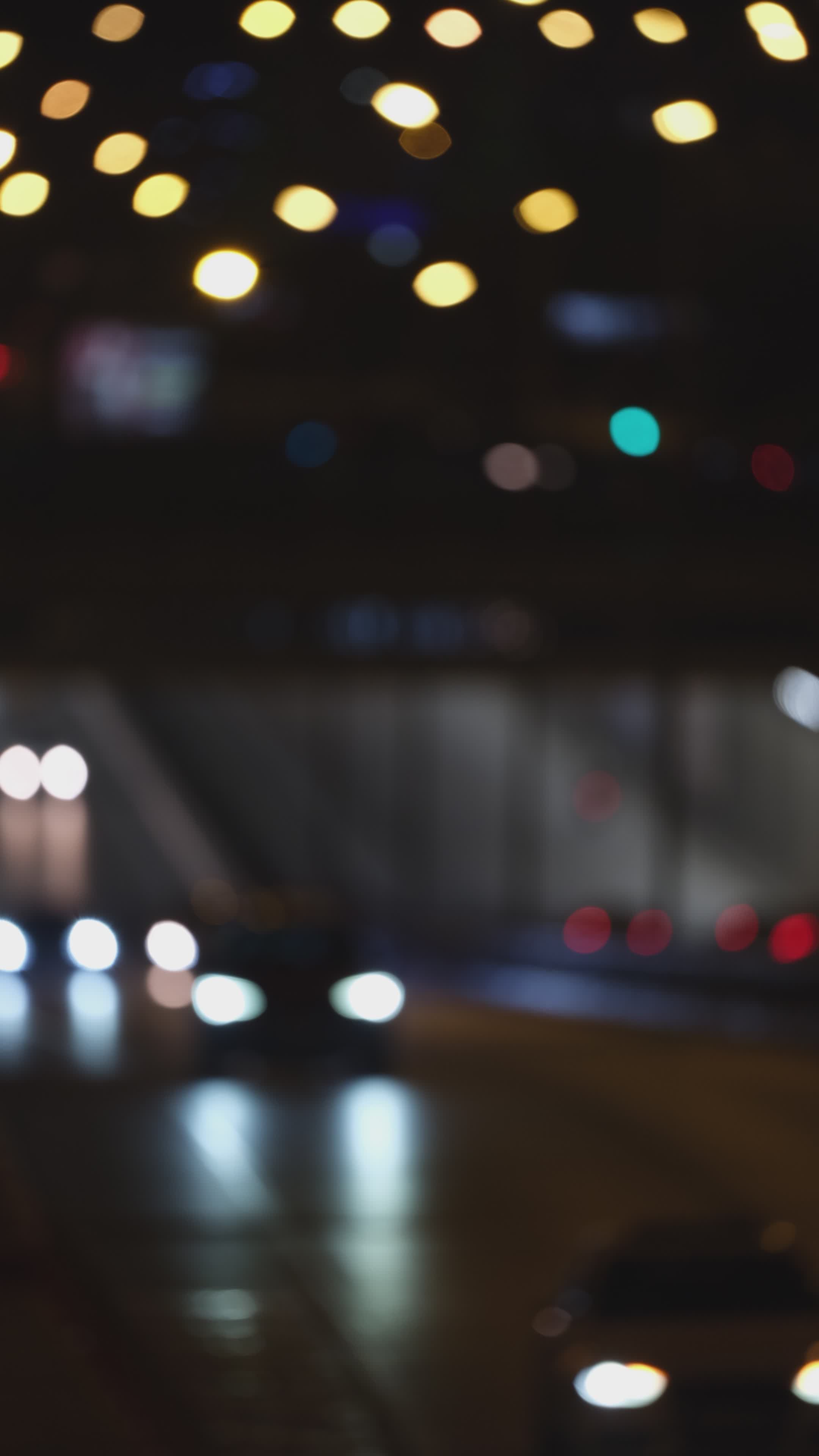 Vibrant Urban Night Drive with Blurred City Lights Free Stock Video ...