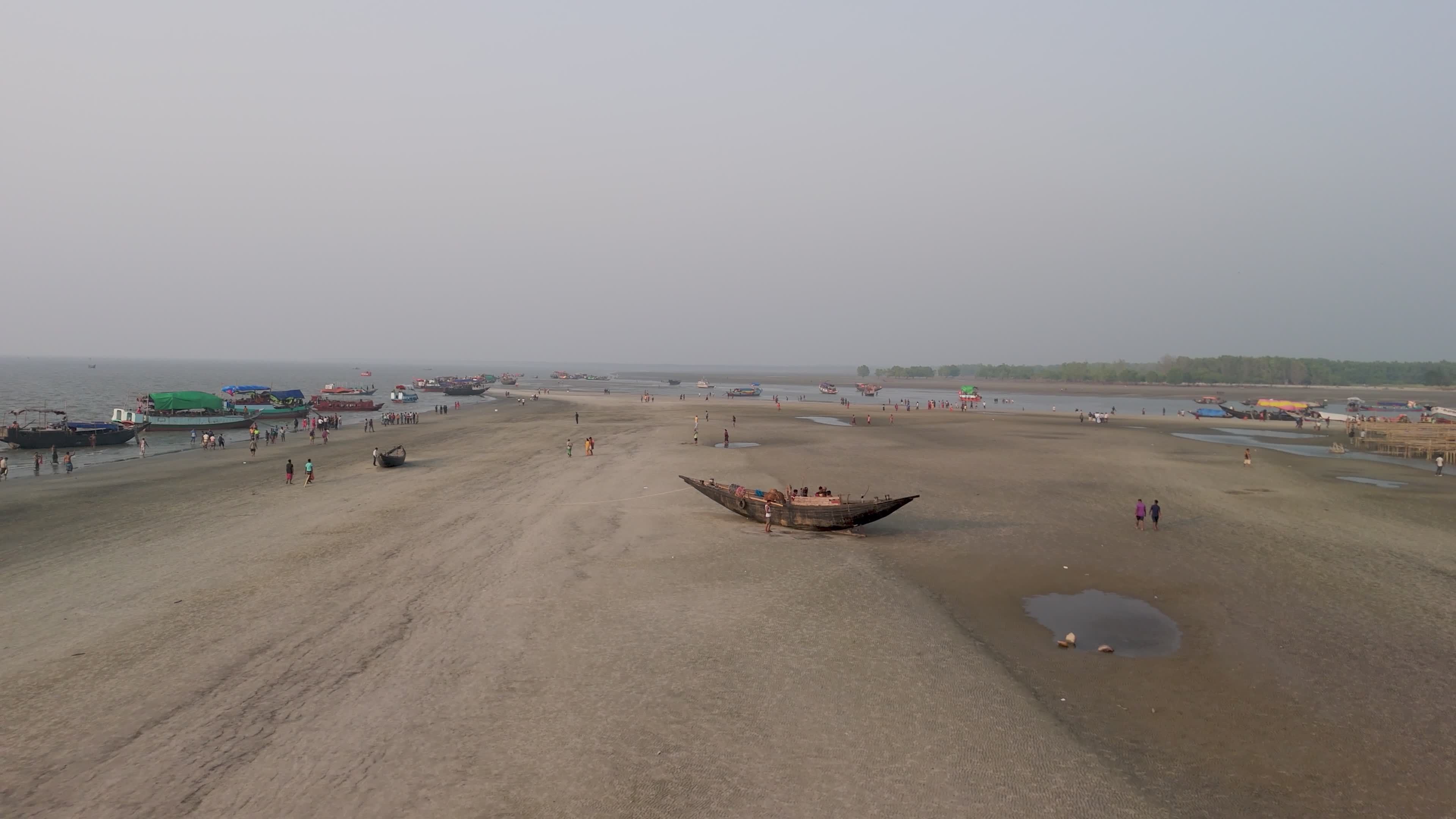 Aerial View of Dublar Char Island, Bangladesh Free Stock Video Footage ...