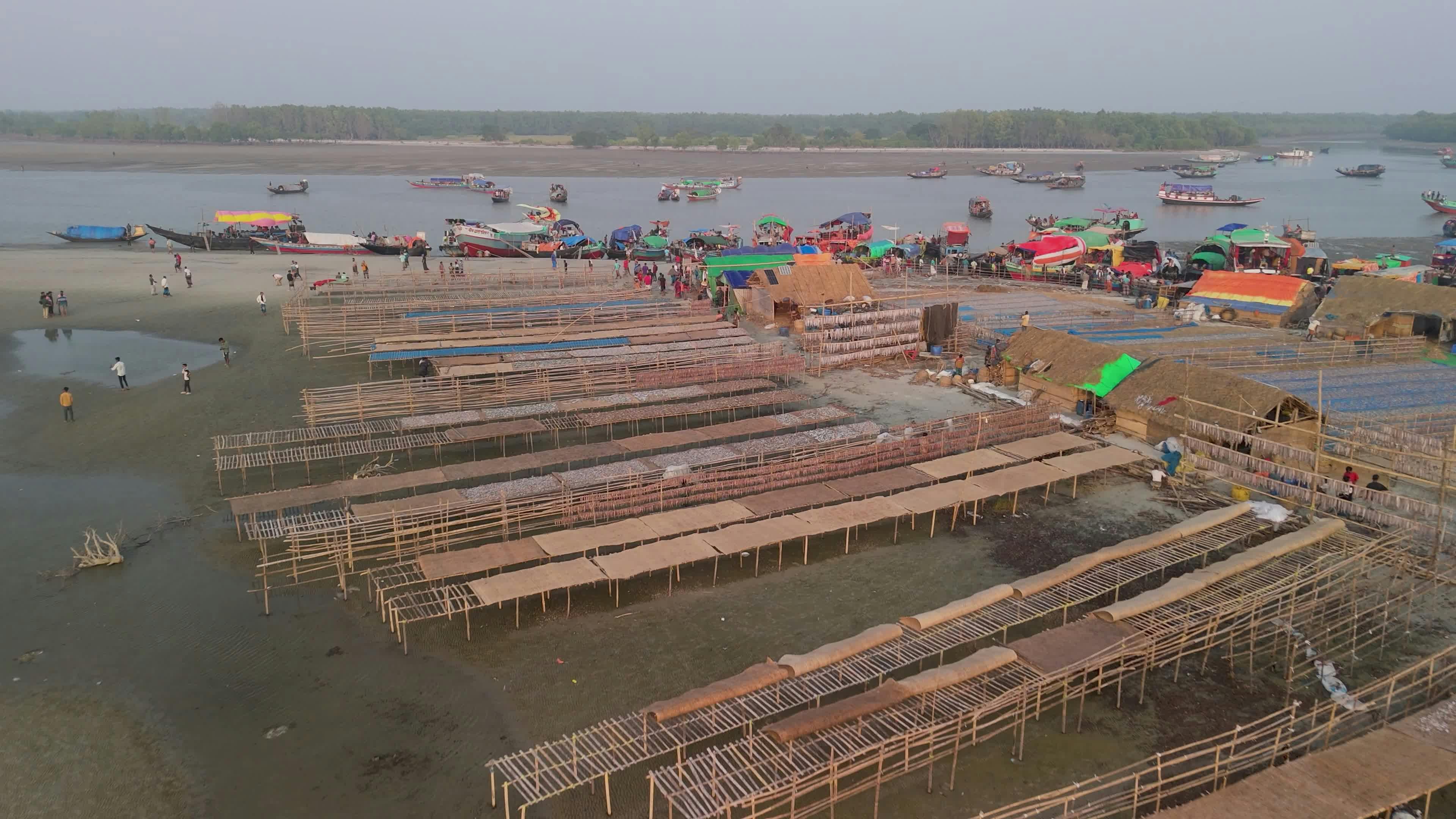 Imágenes Aéreas De La Isla Dublar Char, Sundarbans, Bangladesh (Vídeo ...