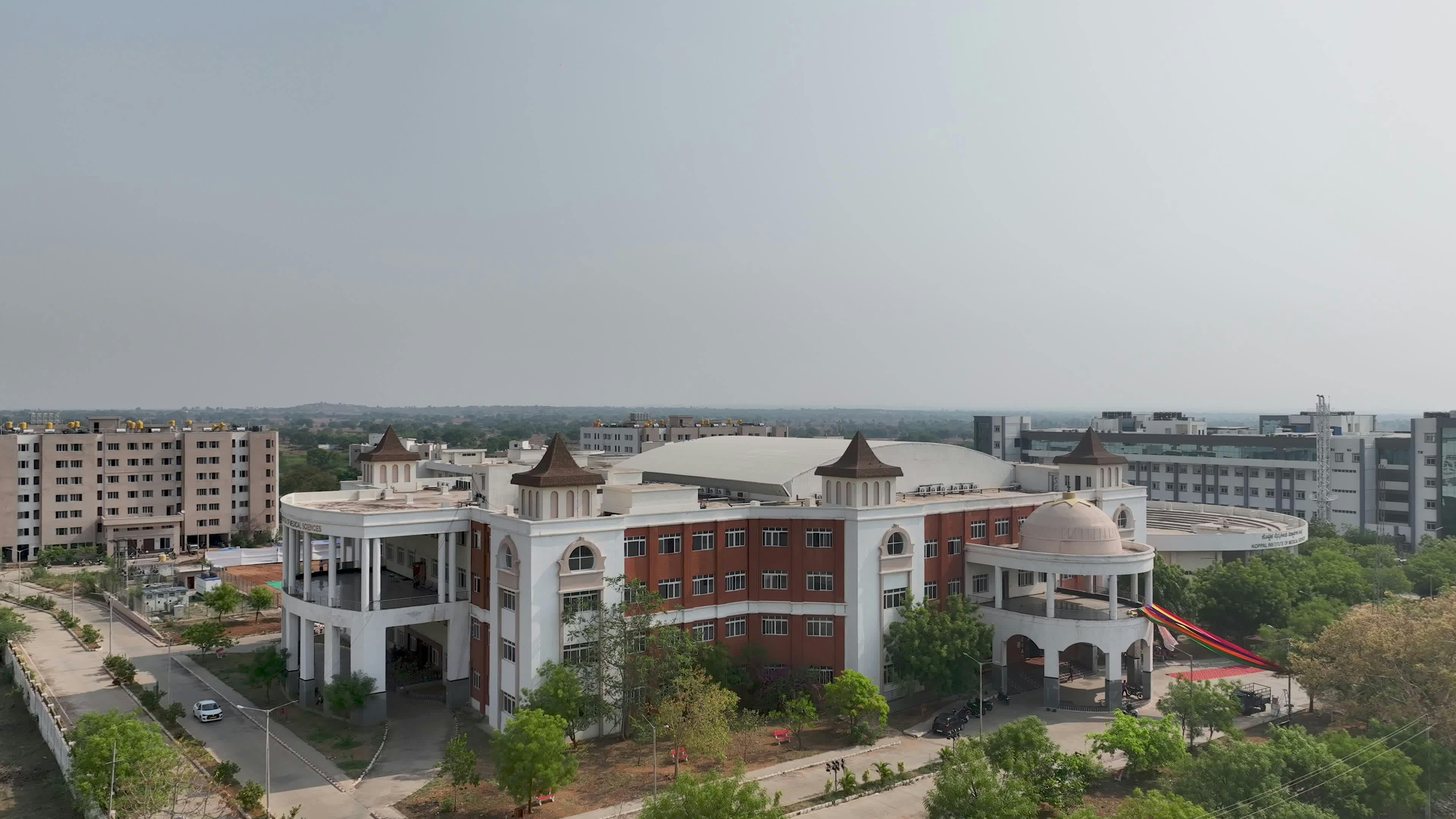 Aerial View of Grand University Campus Free Stock Video Footage ...