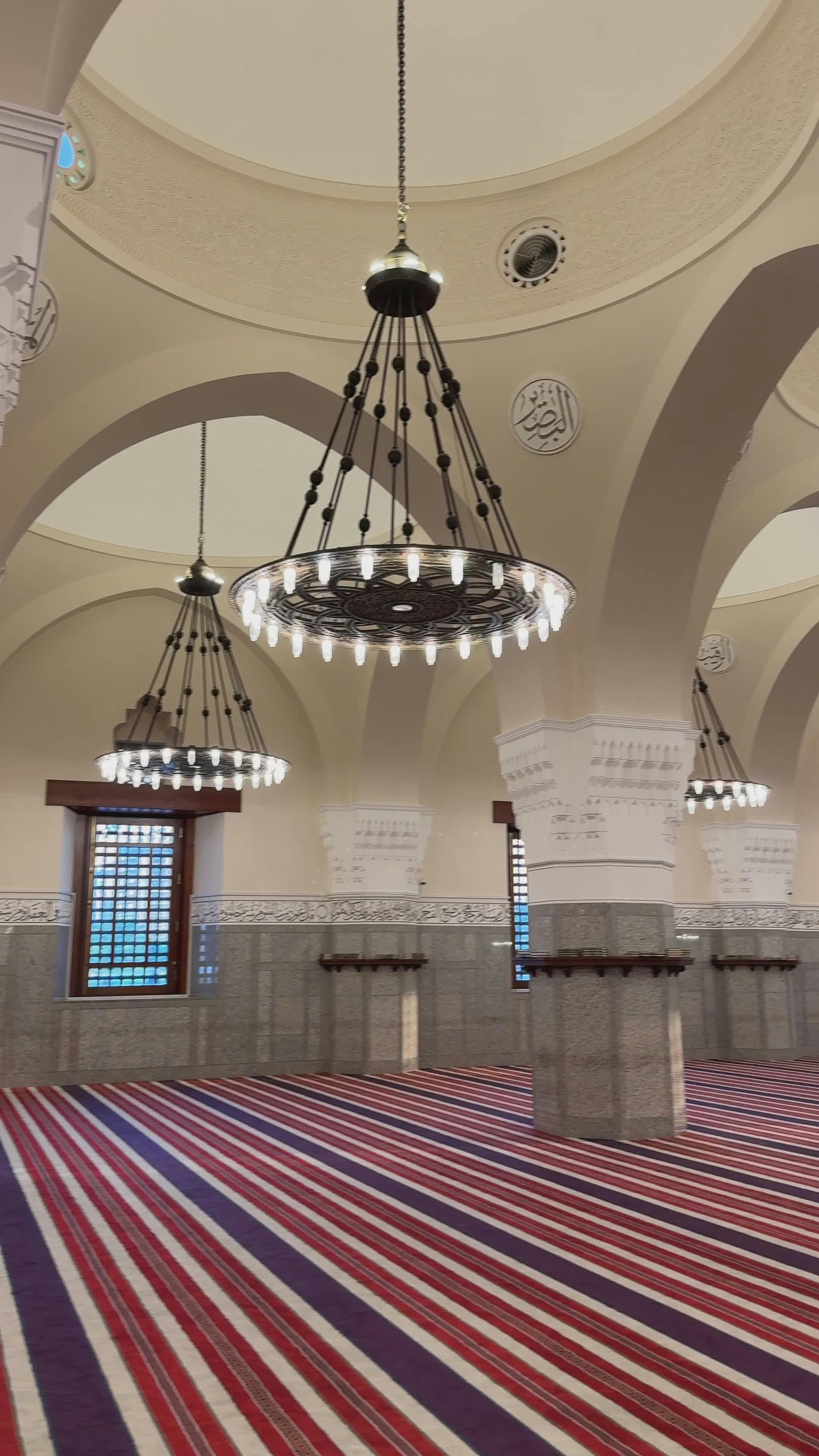 Elegant Interior of Masjid Juffali in Jeddah Free Stock Video Footage ...