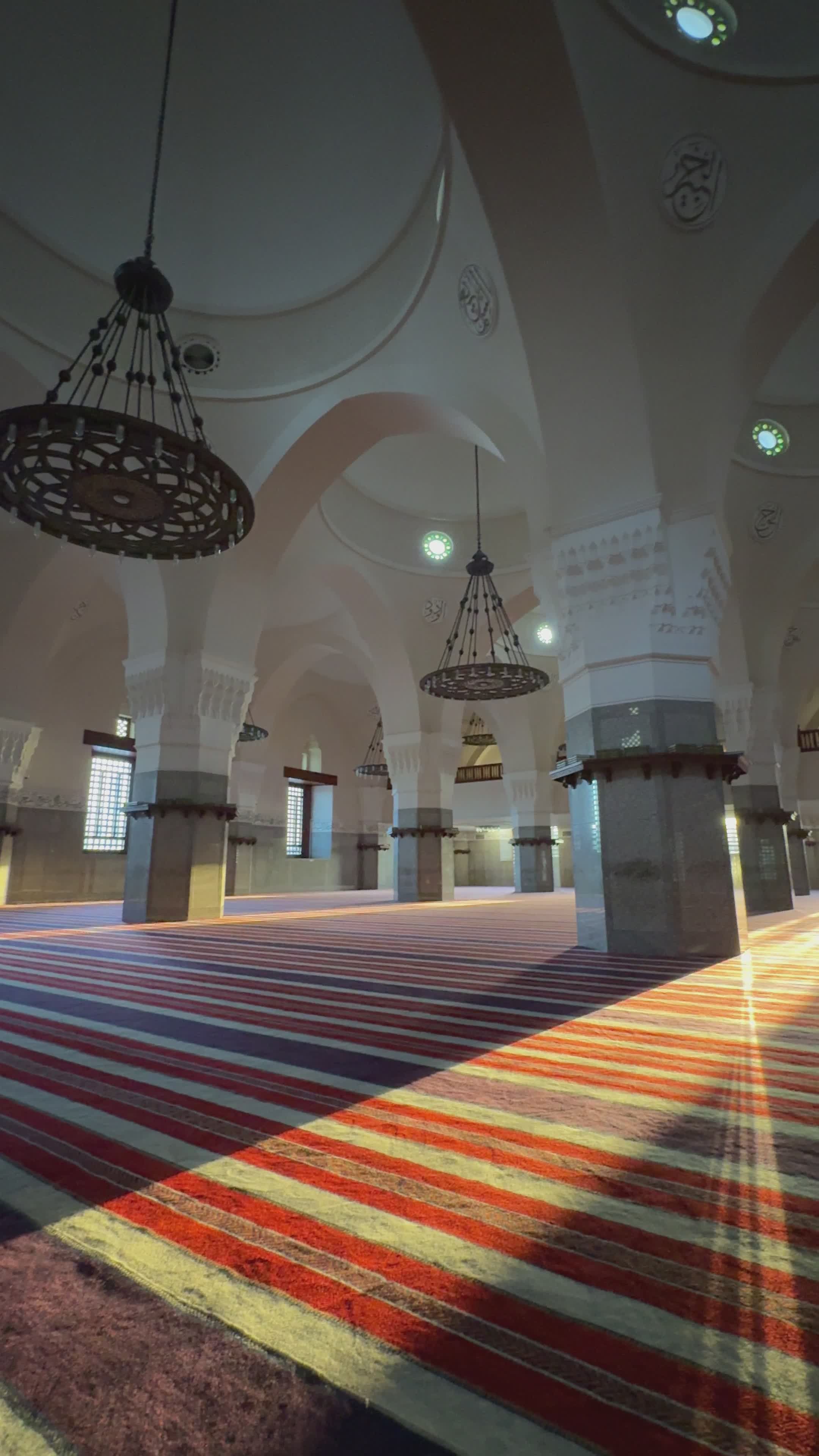 Elegant Interior of Masjid Juffali in Jeddah Free Stock Video Footage ...