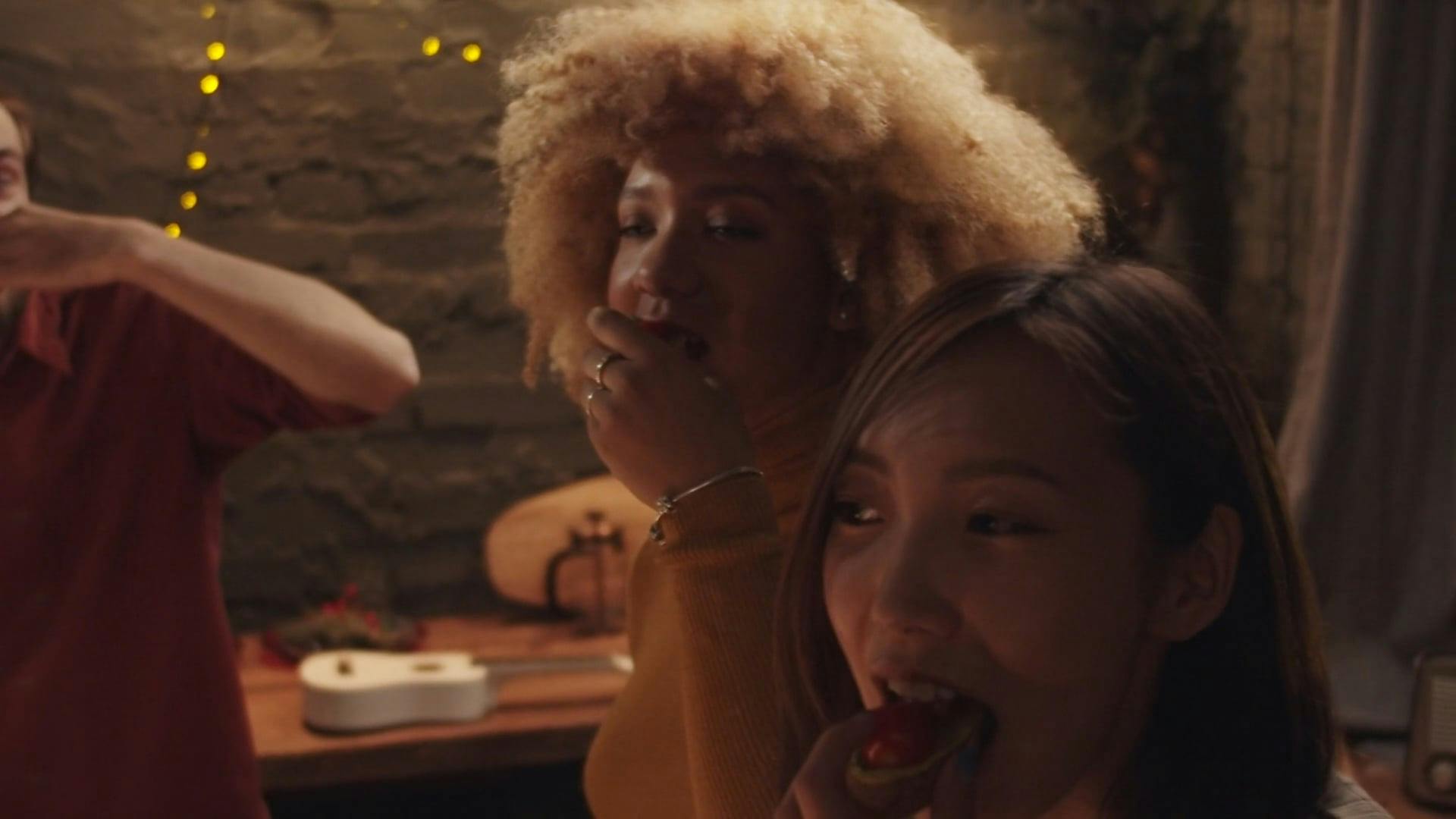 People Eating Bread With Toppings In A Party Free Stock Video Footage ...