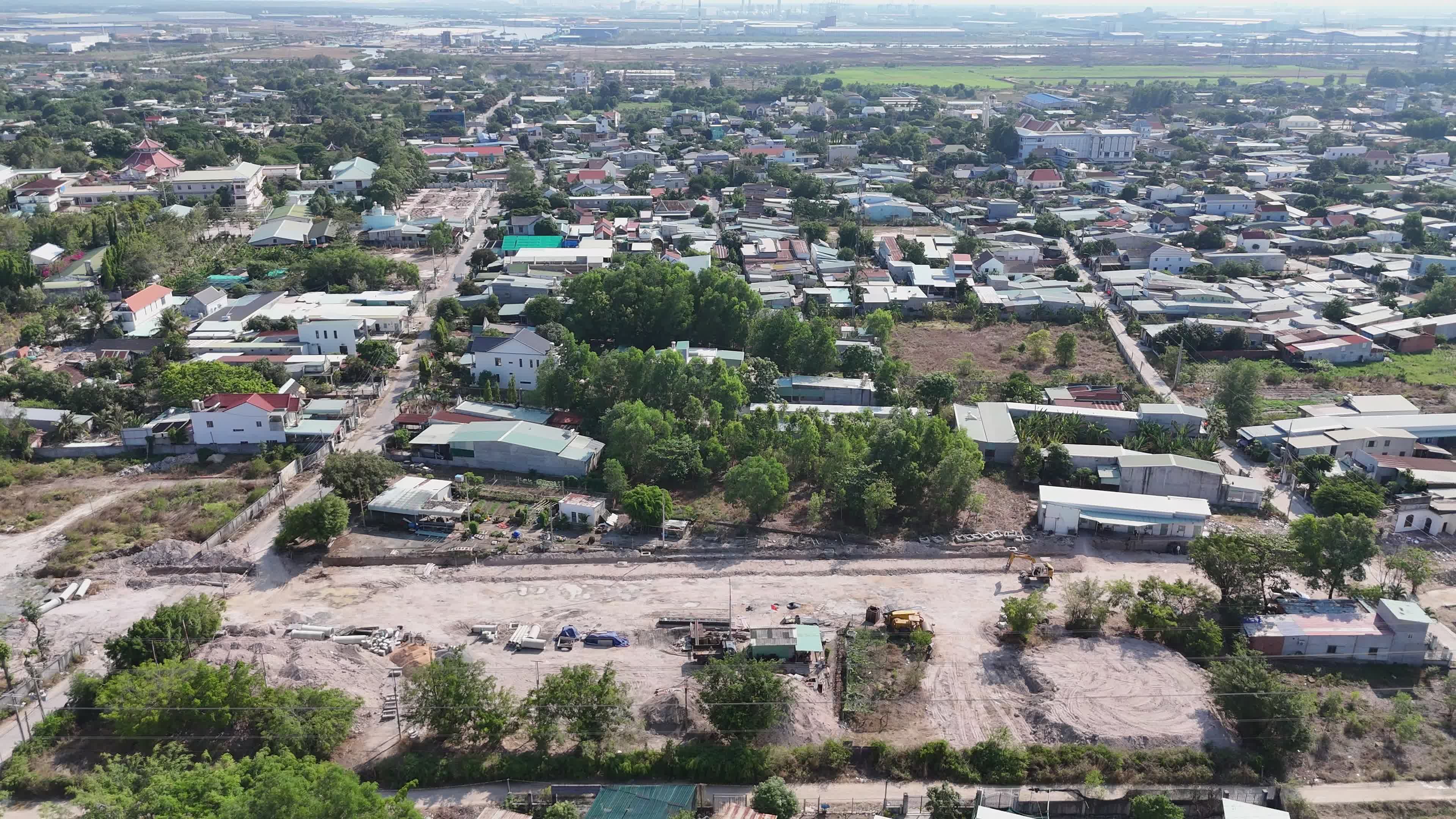 Aerial View of Small Town Landscape Free Stock Video Footage, Royalty ...