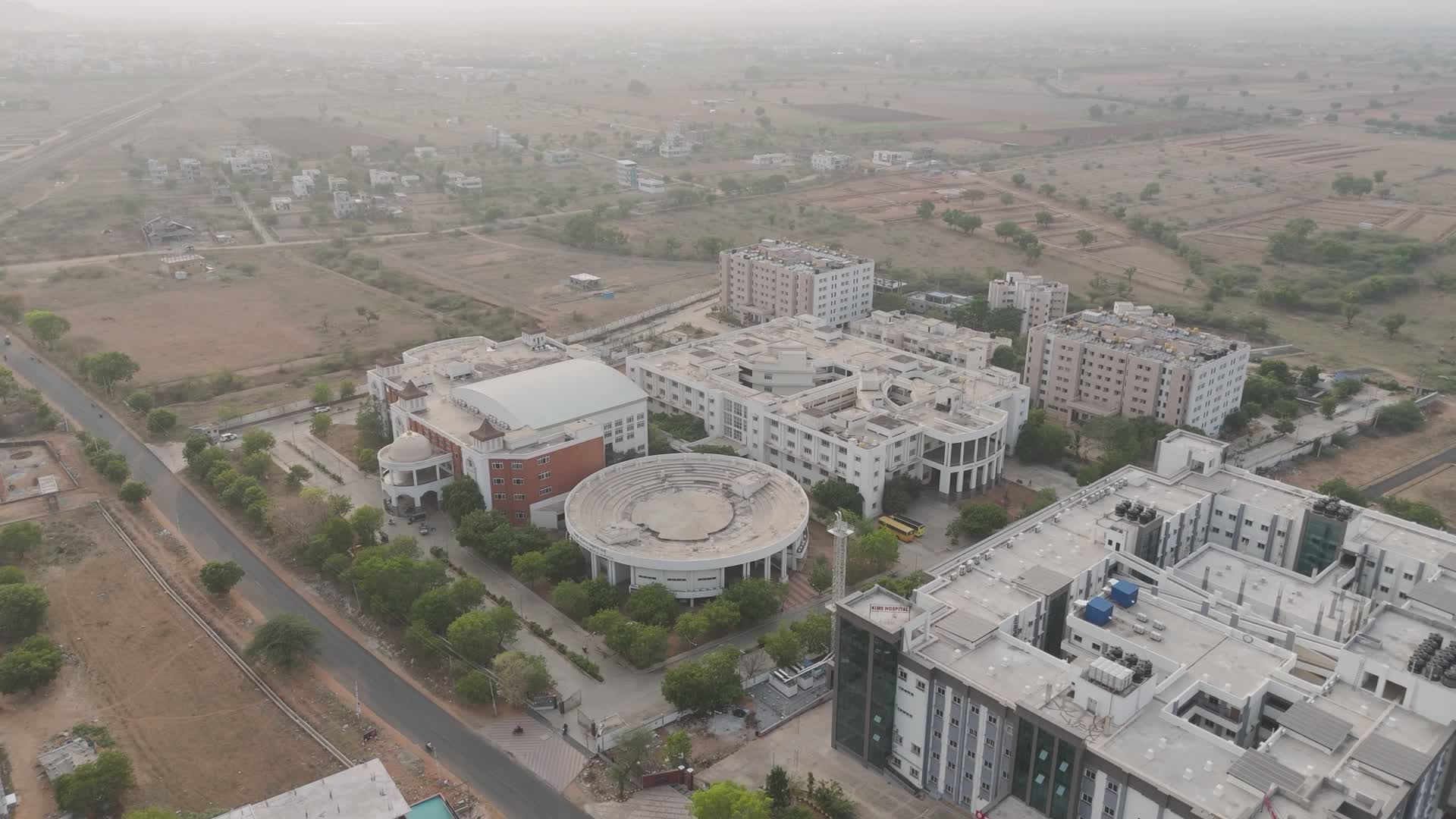 Aerial View of University Campus in India Free Stock Video Footage ...