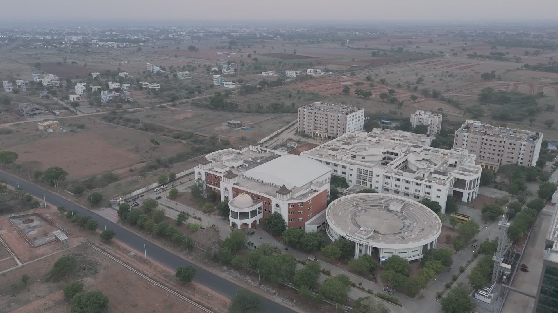 Aerial View of Indian University Campus Free Stock Video Footage ...