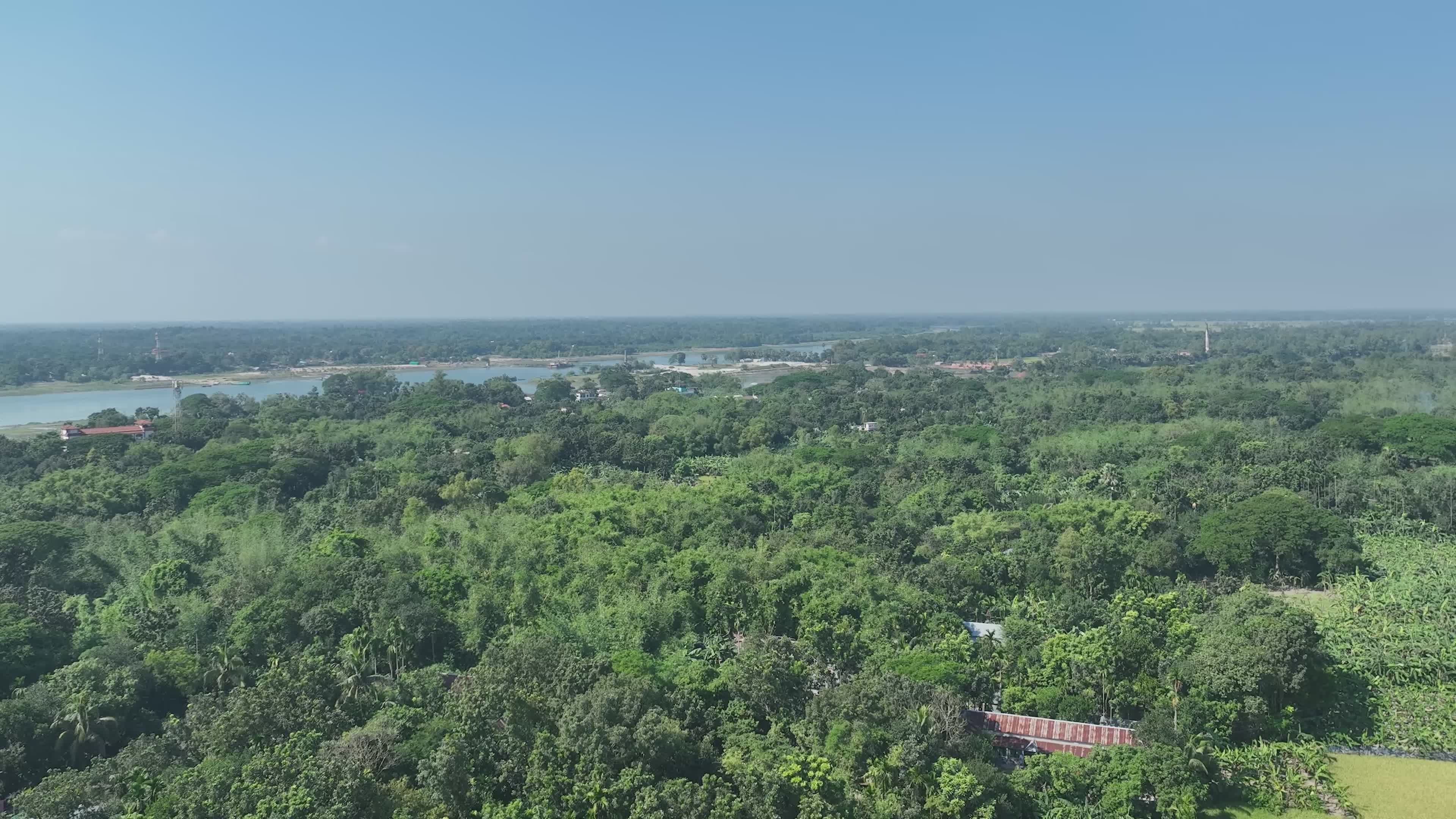 Aerial View of Belai Beel in Gazipur Free Stock Video Footage, Royalty ...