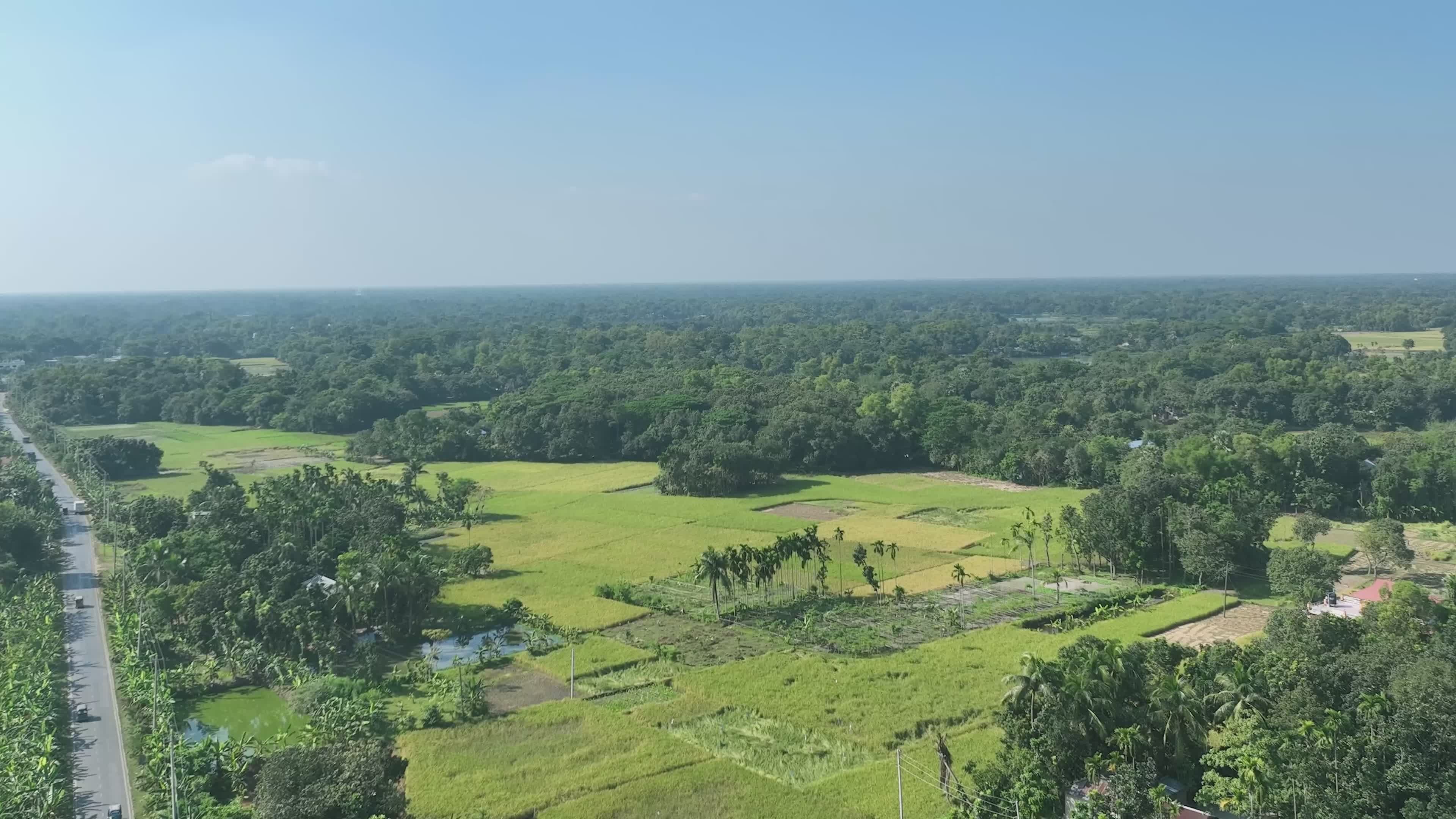Scenic Aerial View of Lush Gazipur Landscape Free Stock Video Footage ...