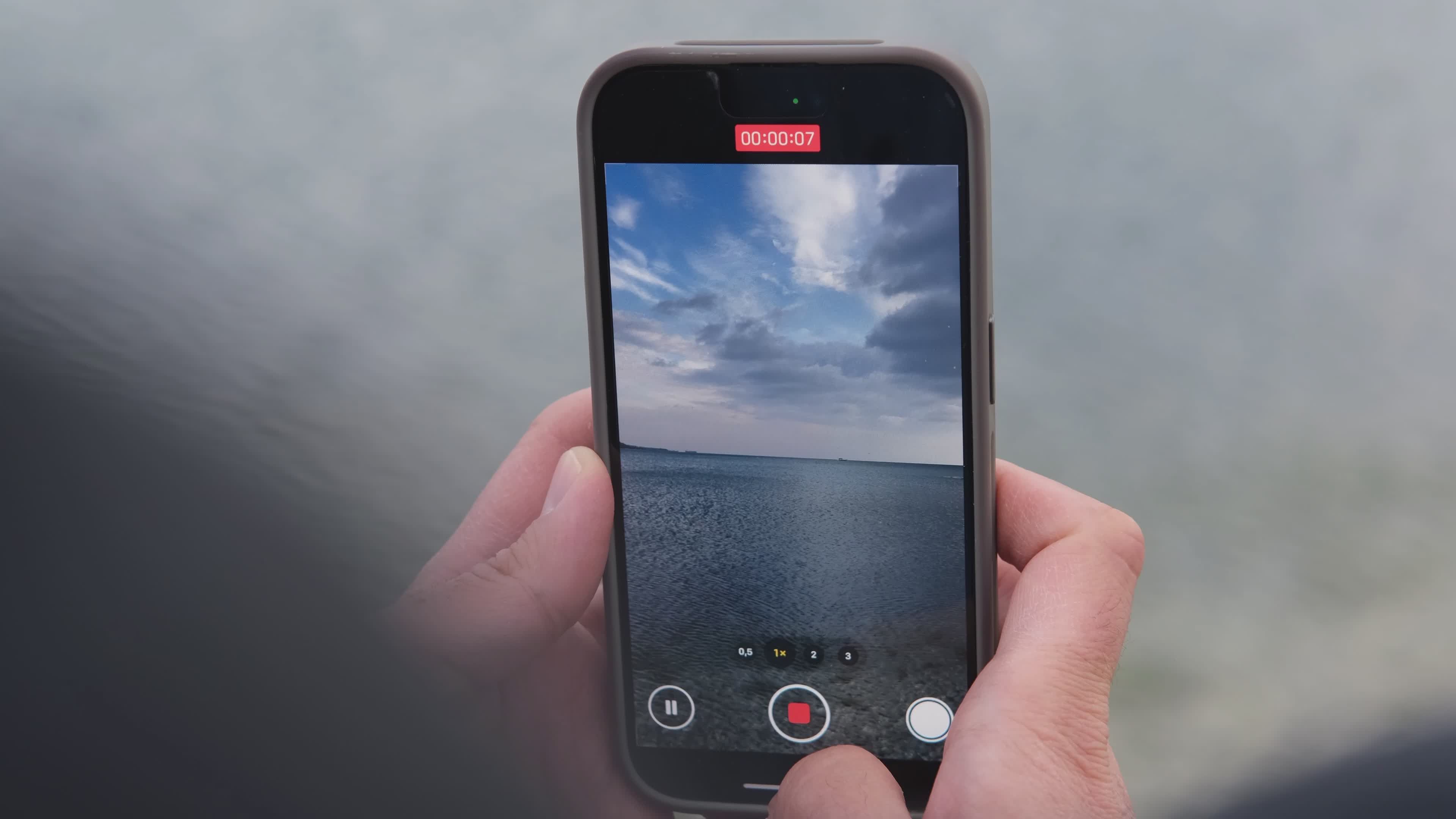Capturing Ocean View on Smartphone Free Stock Video Footage, Royalty ...