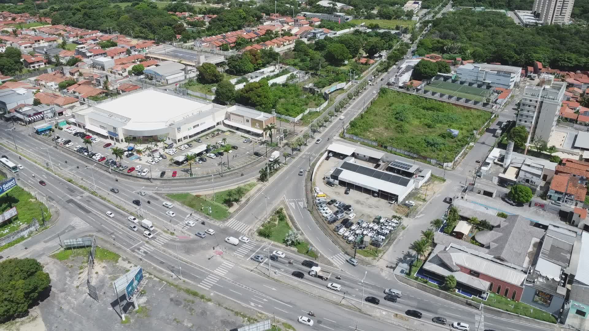 Aerial View of Urban Intersection in Brazil Free Stock Video Footage ...
