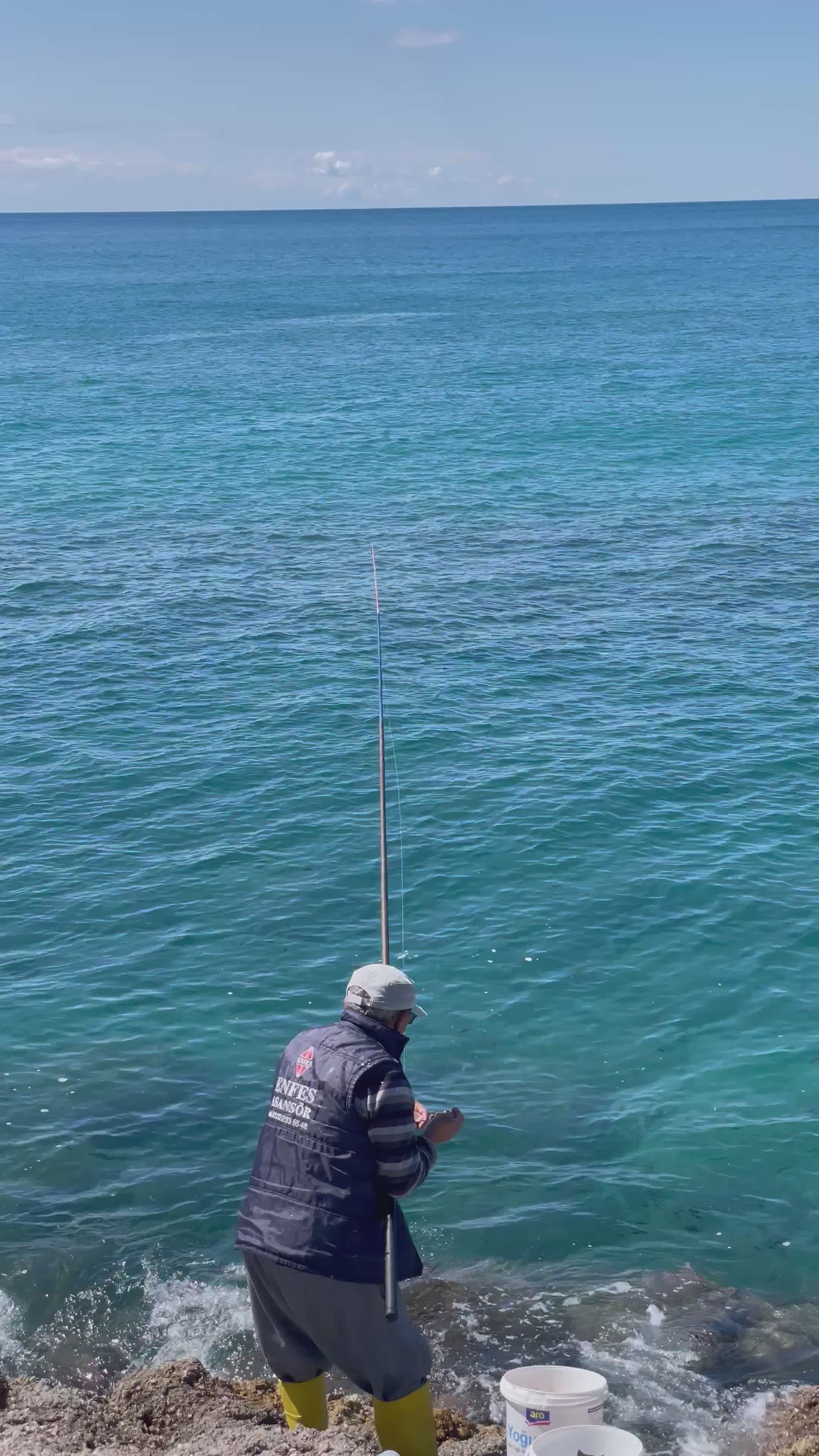 Serene Coastal Fishing Experience Free Stock Video Footage, Royalty ...